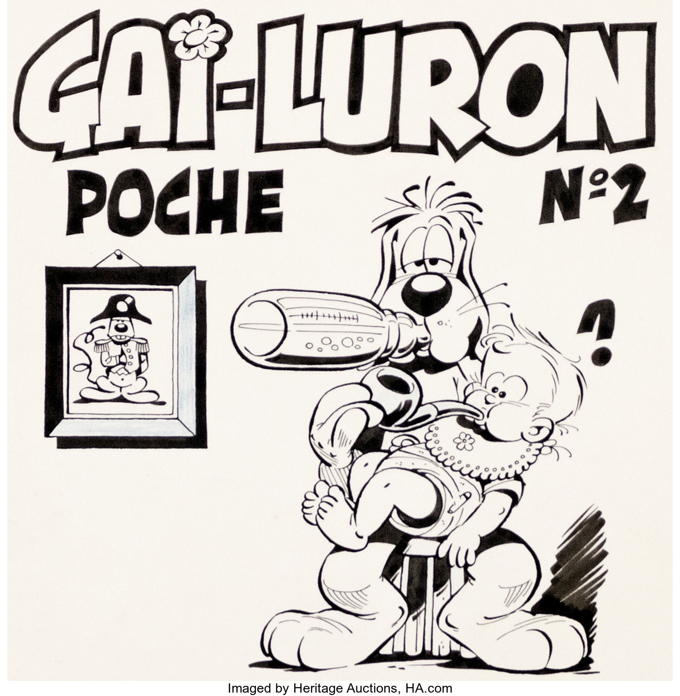 Marcel Gottlieb (Gotlib) Gai-Luron "Sage Conseil" #2 Couverture | Lot ...