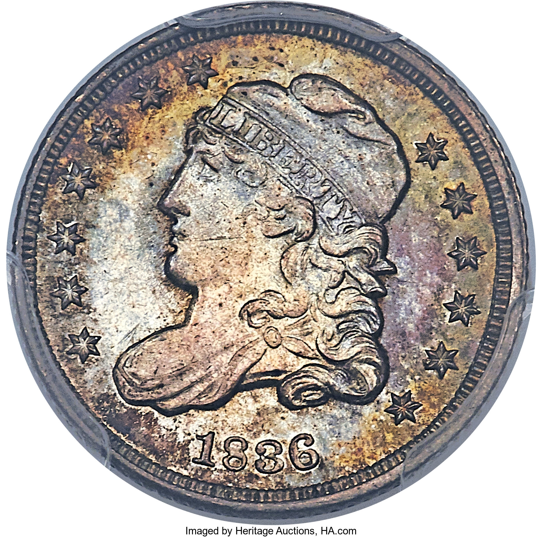 1836 H10C 3 Over Inverted 3, V-4, LM-3, FS-301, R.1, MS66+ PCGS. | Lot ...