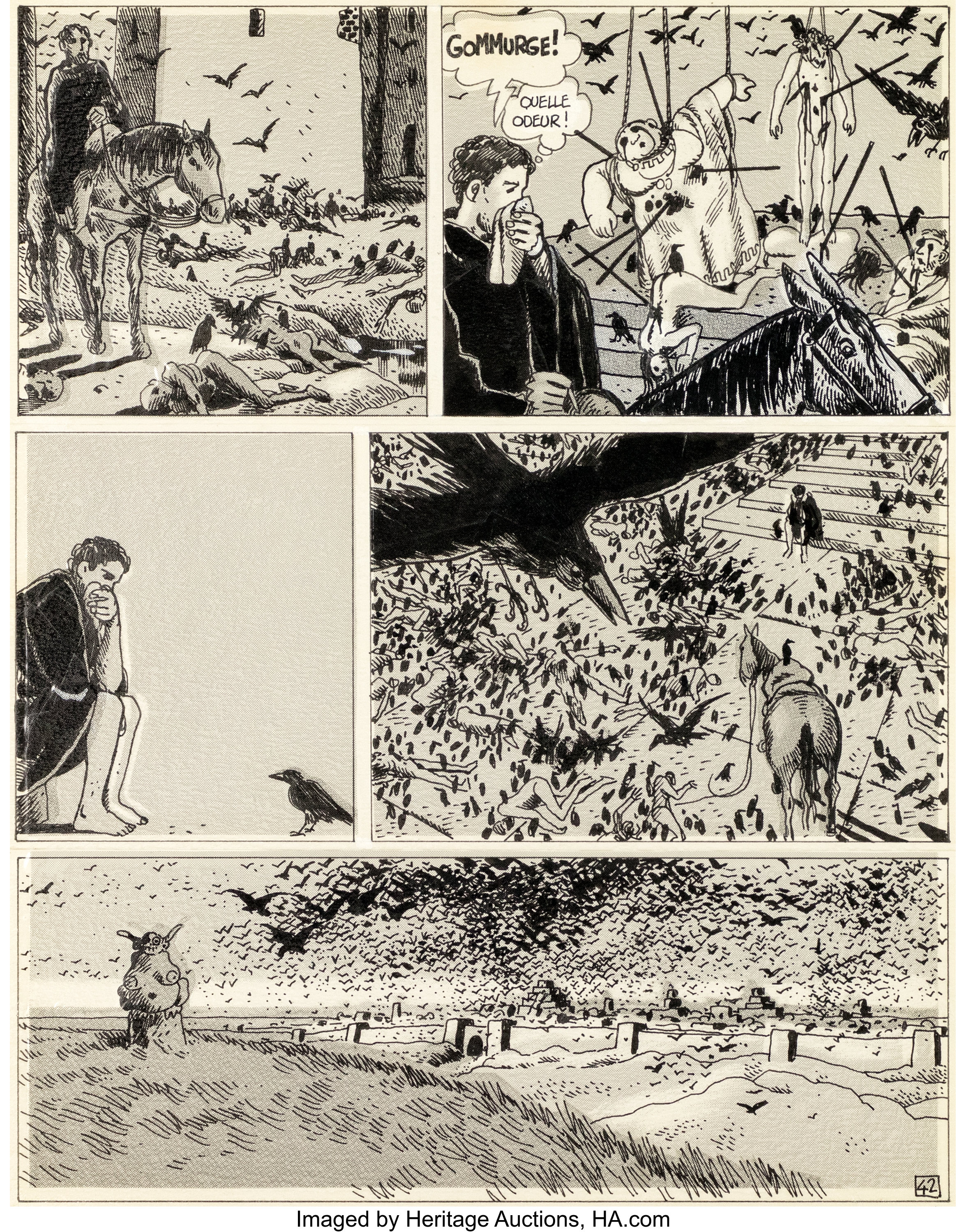 Jacques Tardi et Picaret Polonius Planche de fin 42 (Les Humanoïdes ...