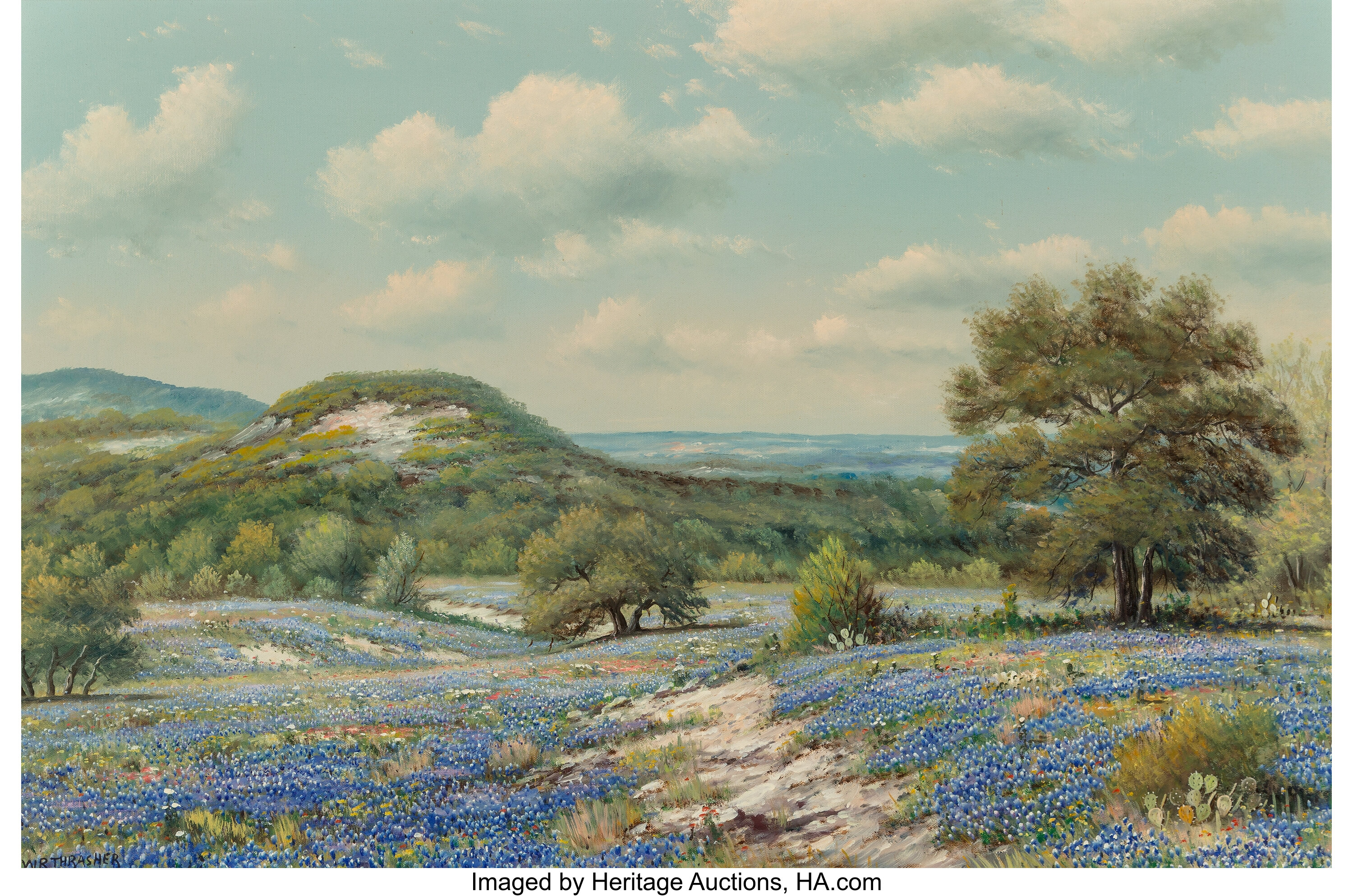 William Robert Thrasher (American, 1908-1997). Hillside | Lot #75037 ...