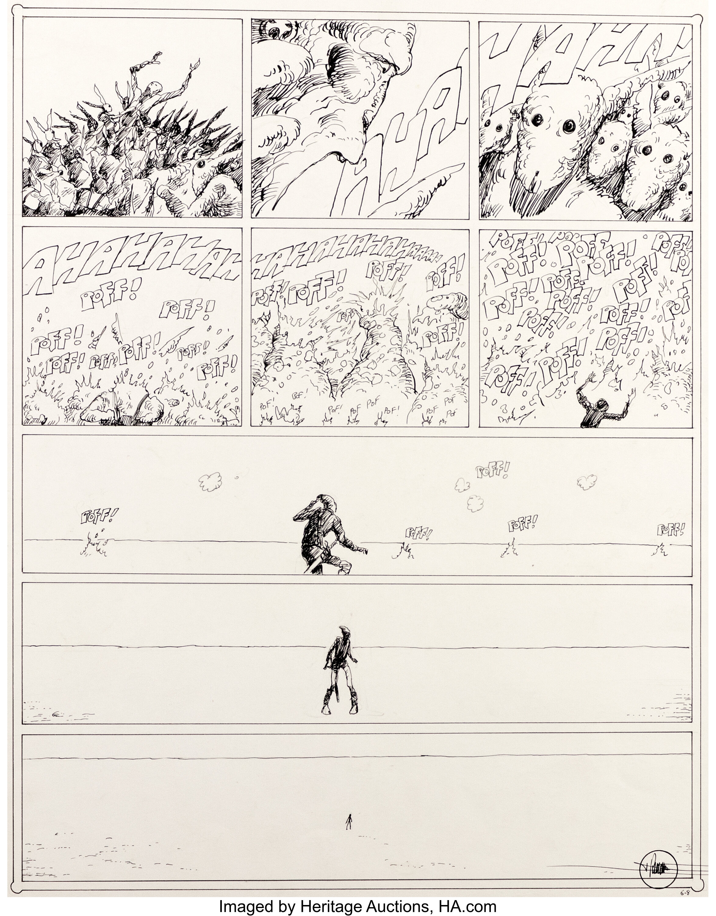 Philippe Druillet Vuzz Chapitre #6 Planche 6 (Dargaud, 1974).... | Lot ...