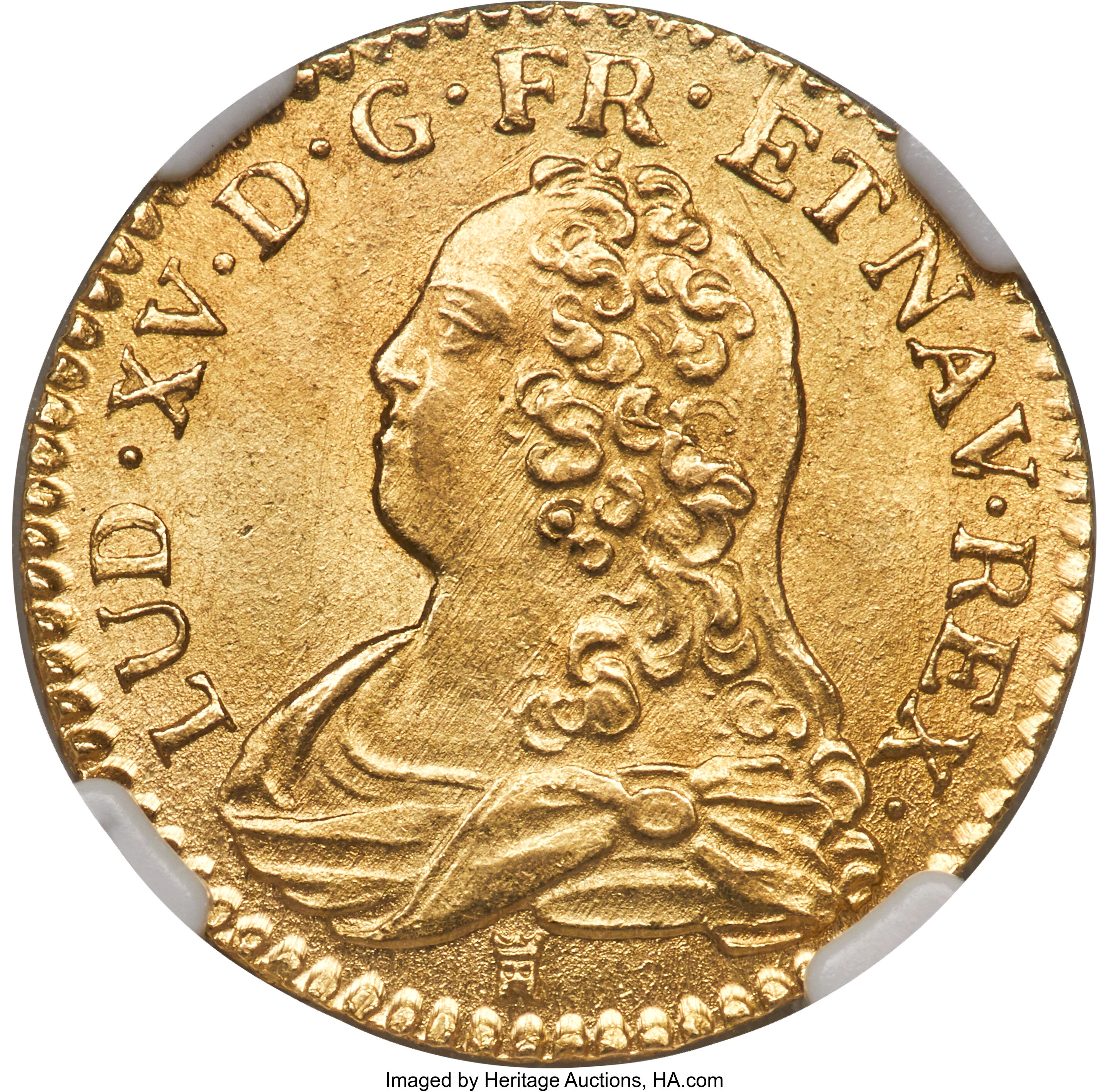 France: Louis XV gold Louis d'Or 1731/21-M MS66 NGC,... France | Lot ...