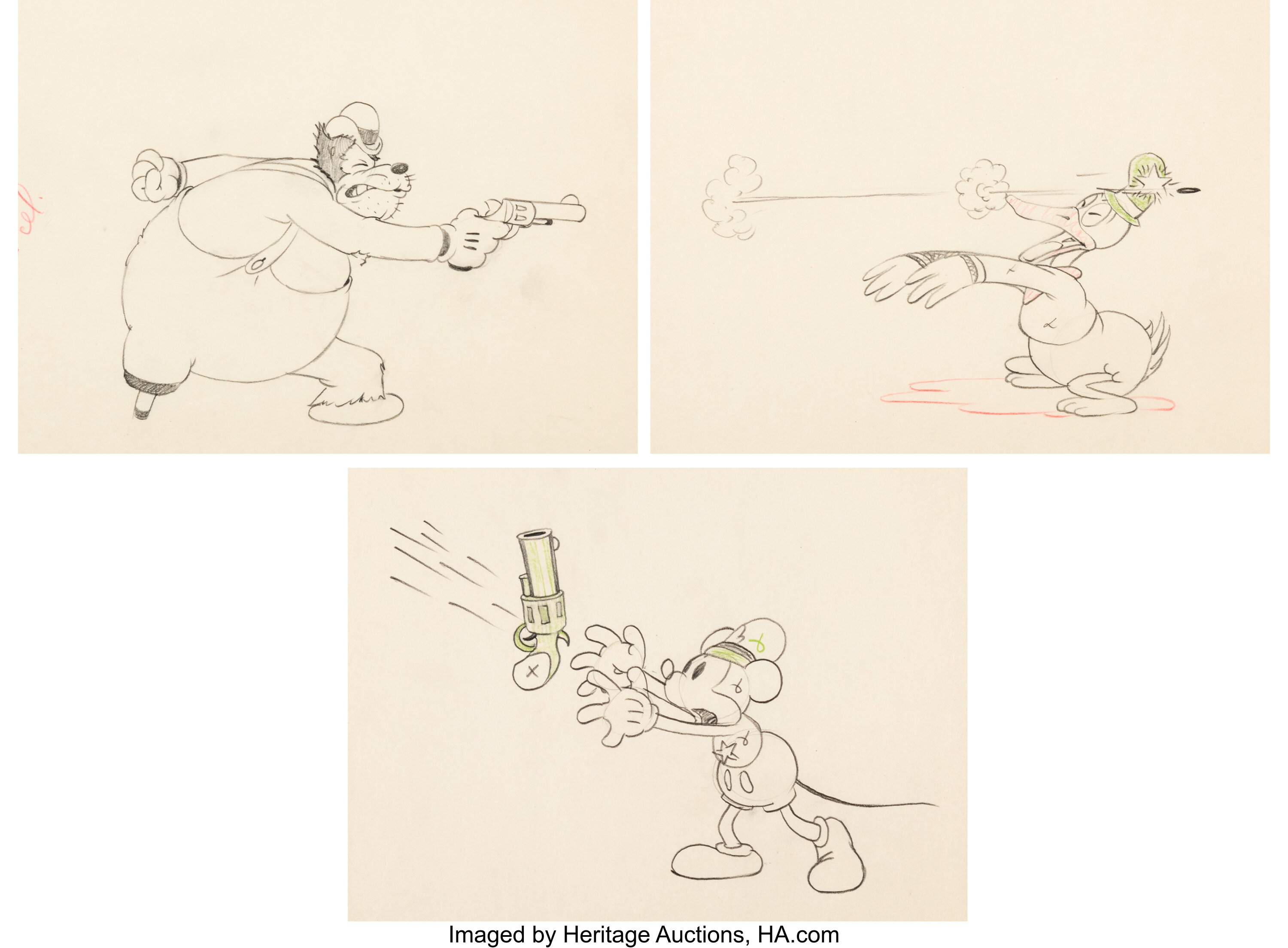 The Dognapper Mickey Mouse, Donald Duck and Peg Leg Pete Animation ...
