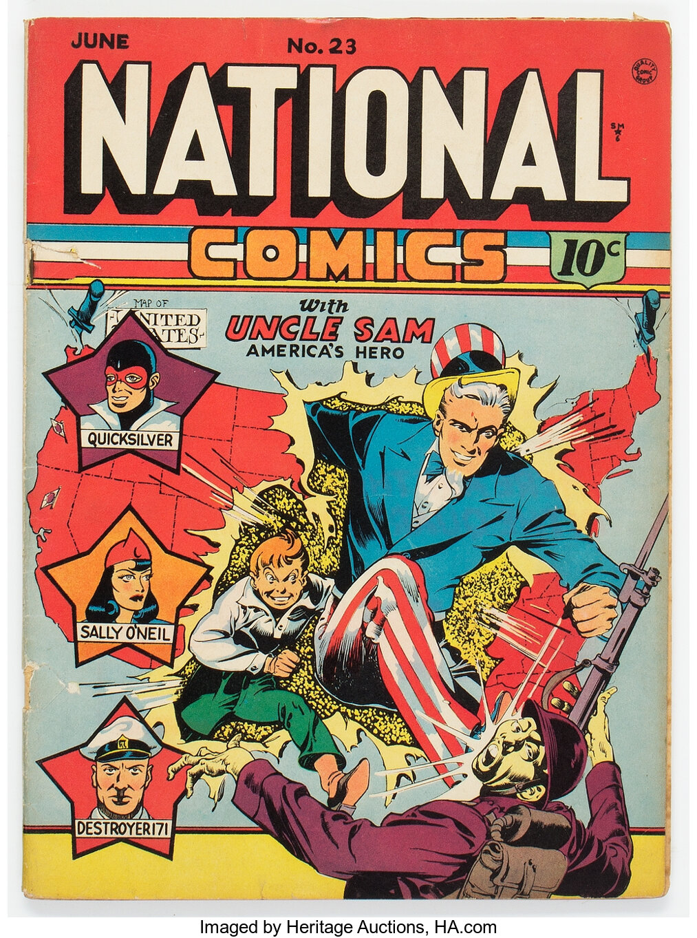 National Comics #23 (Quality, 1942) Condition: GD+.... Golden Age | Lot ...