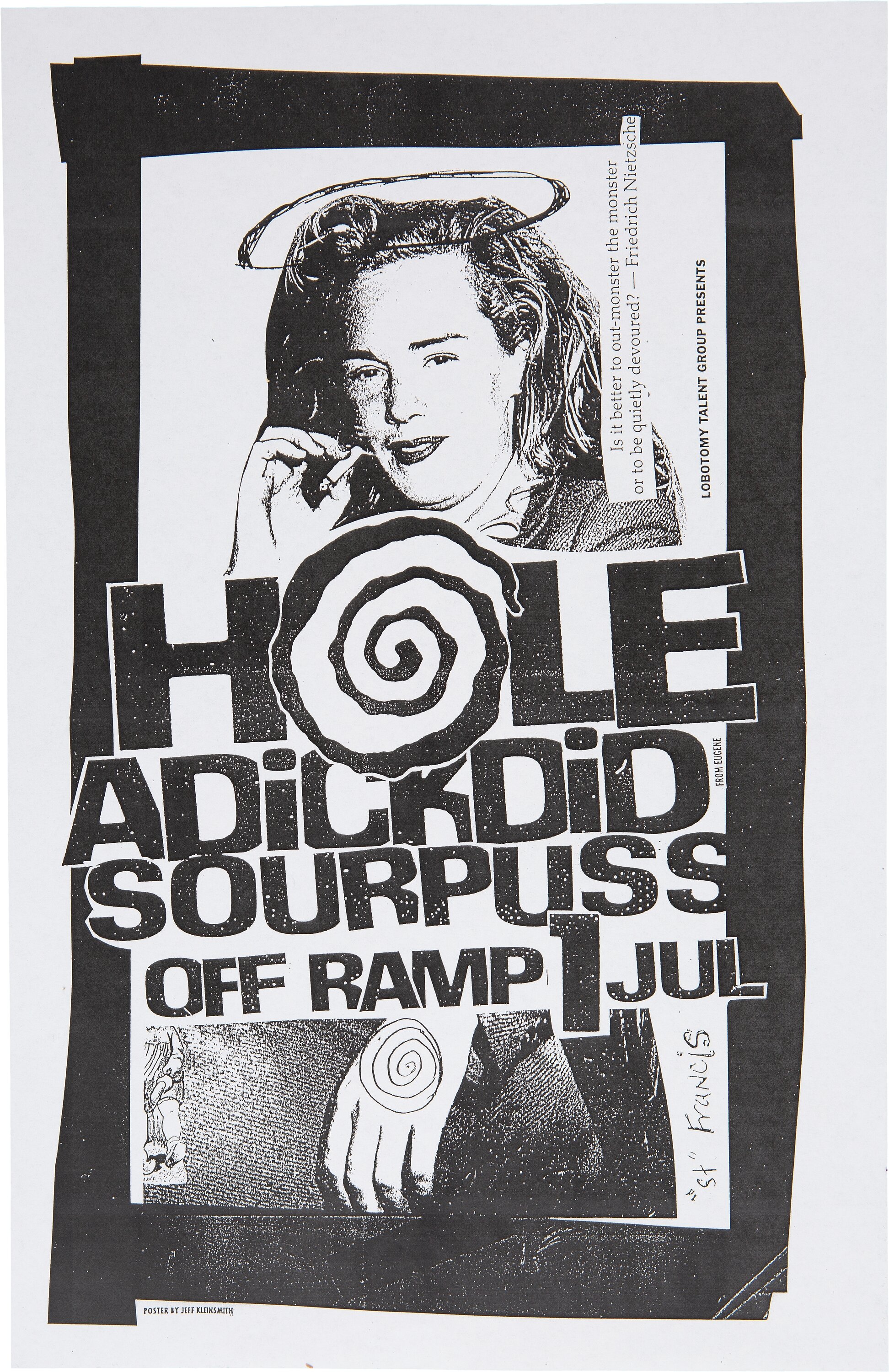 Hole Off Ramp Concert Poster Signed by Designer Jeff Kleinsmith | Lot ...
