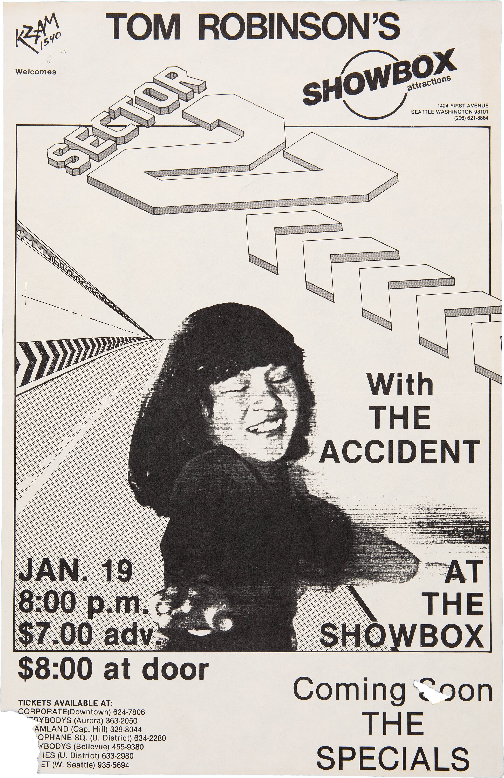 Sector 27 Showbox Concert Poster (circa early 1980s).... Music | Lot ...