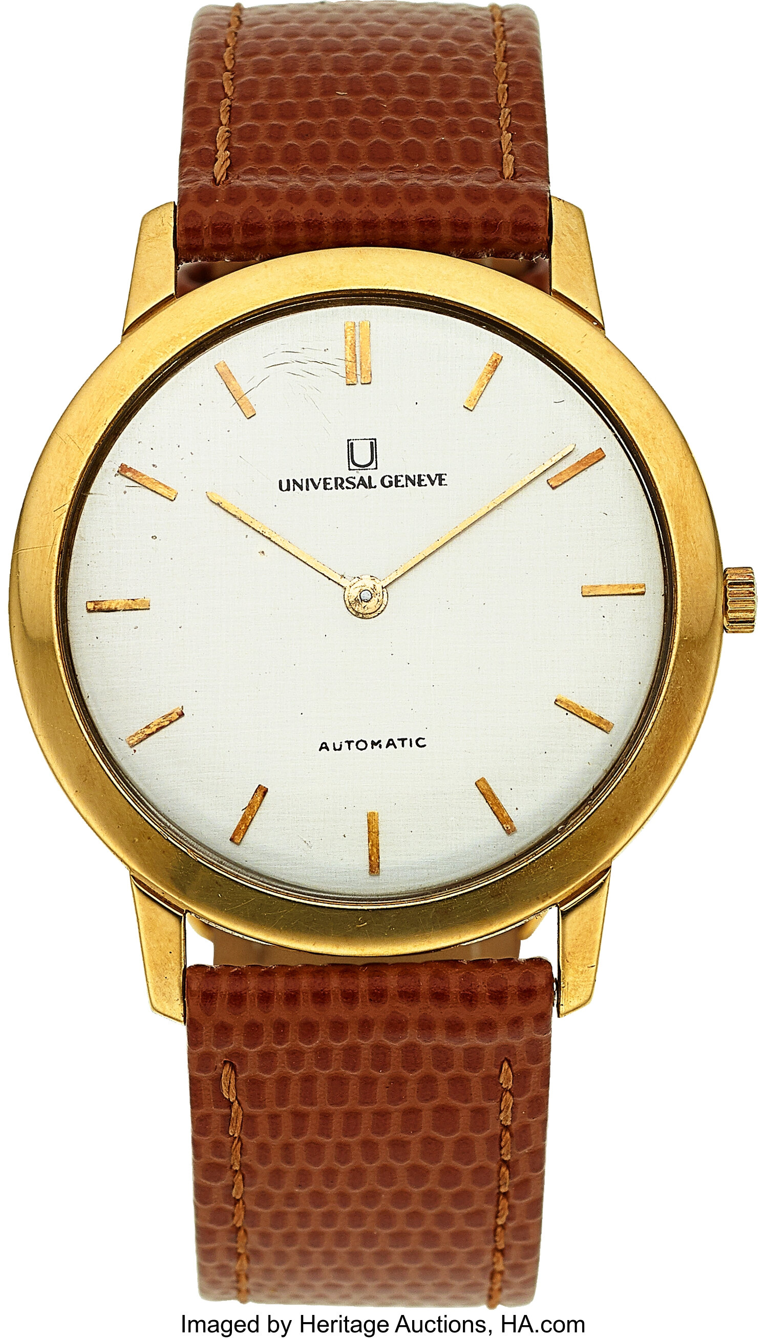 Universal Geneve, 18k Gold Ultra Thin, Microrotor Automatic, Circa ...