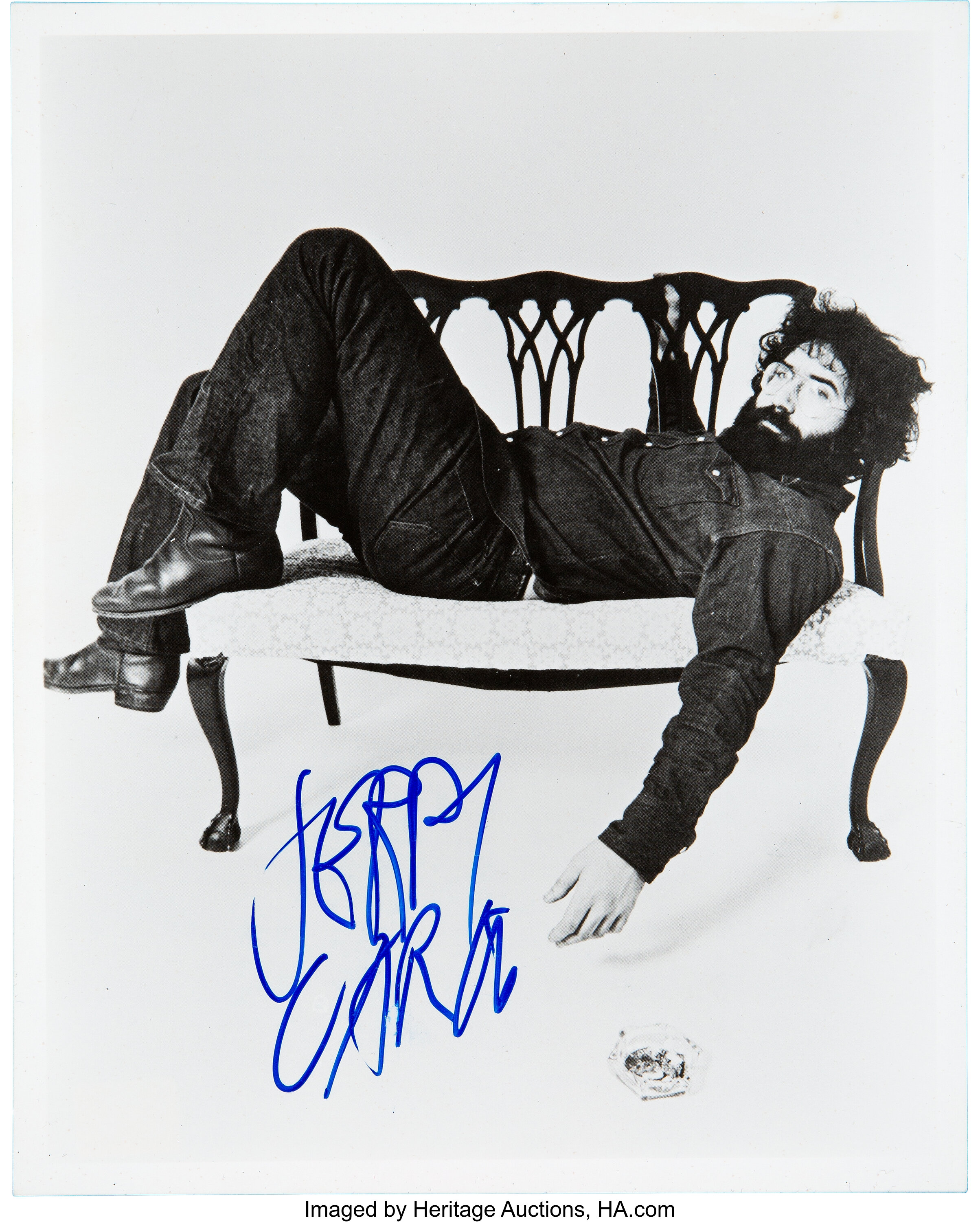 Jerry Garcia Signed Photo.... Music Memorabilia Autographs and | Lot ...