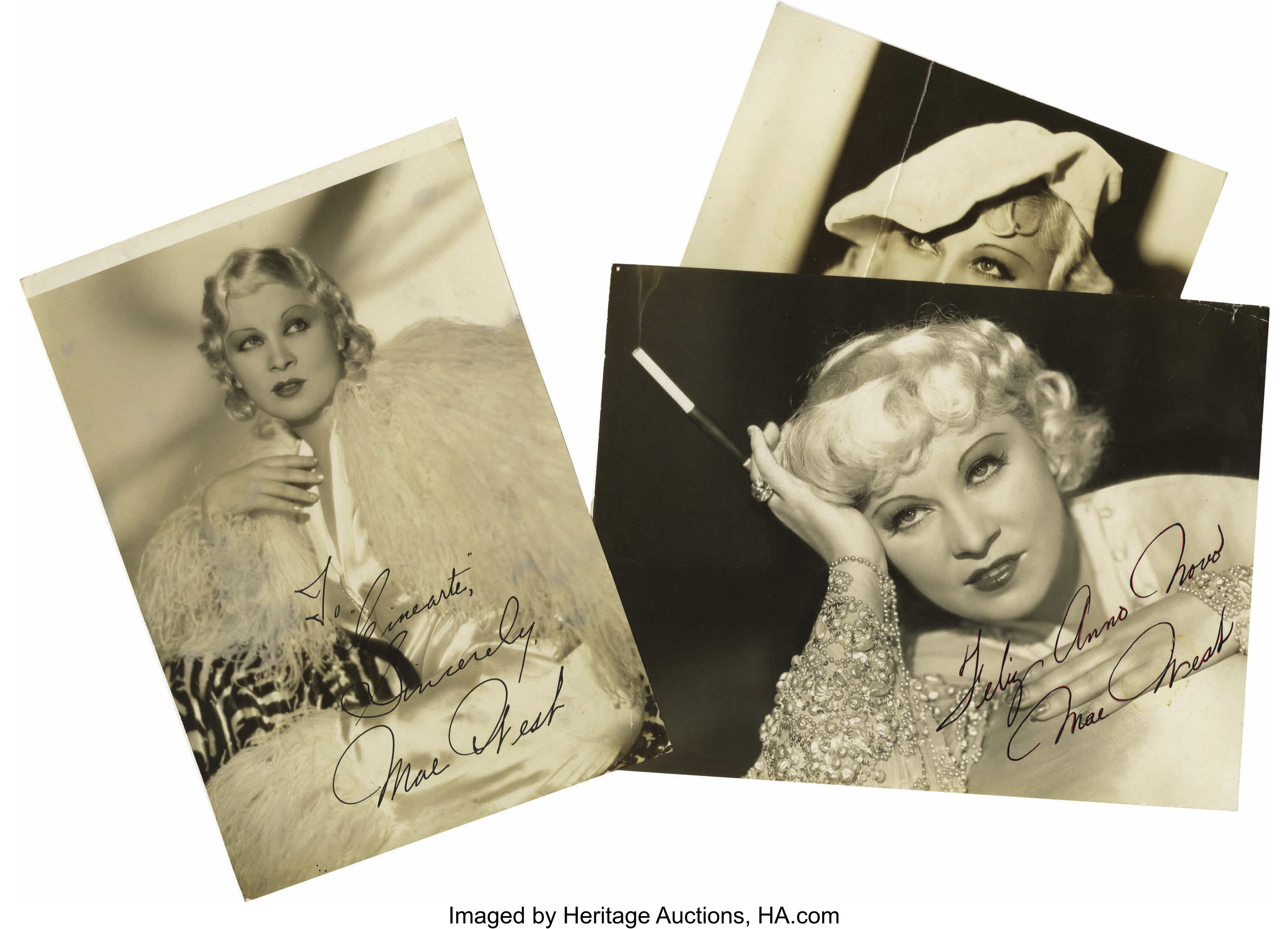 Three Mae West Signed Photos. The legendary Mae West wanted to | Lot ...