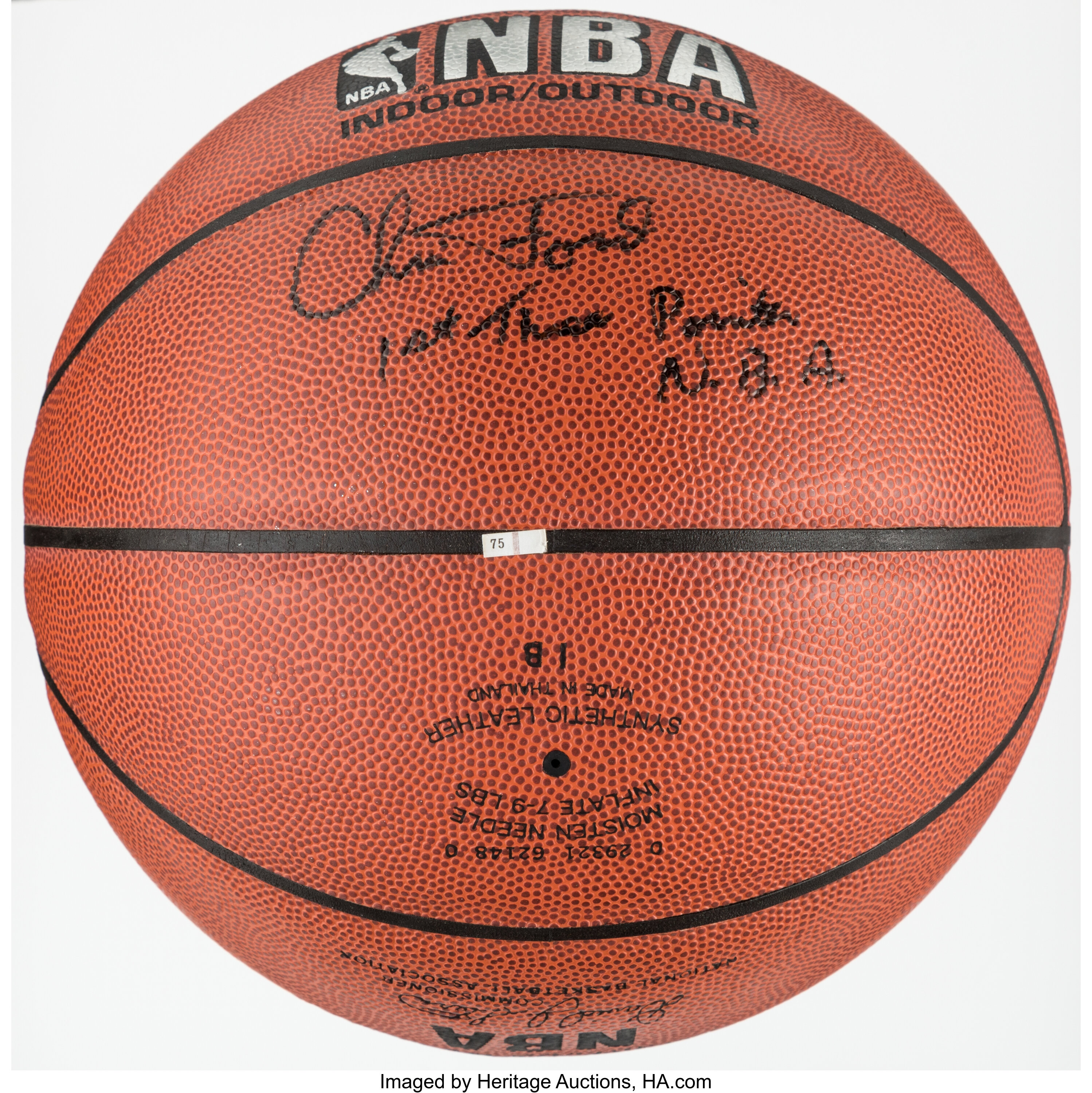 Chris Ford - First 3-Point Shooter - Signed Basketball. ... | Lot ...