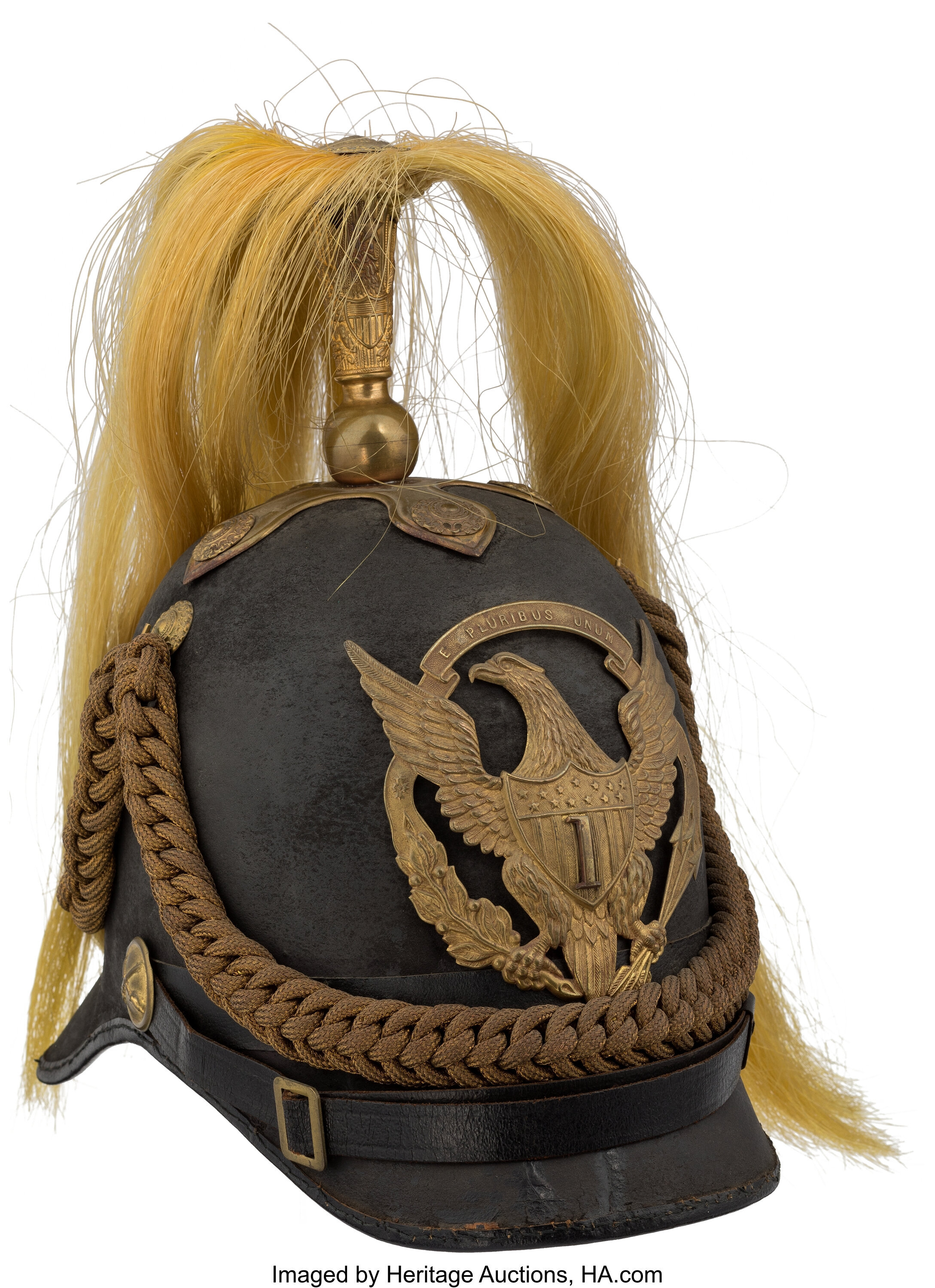 M1872 1st Infantry Helmet. . ... Military & Patriotic Indian Wars | Lot ...