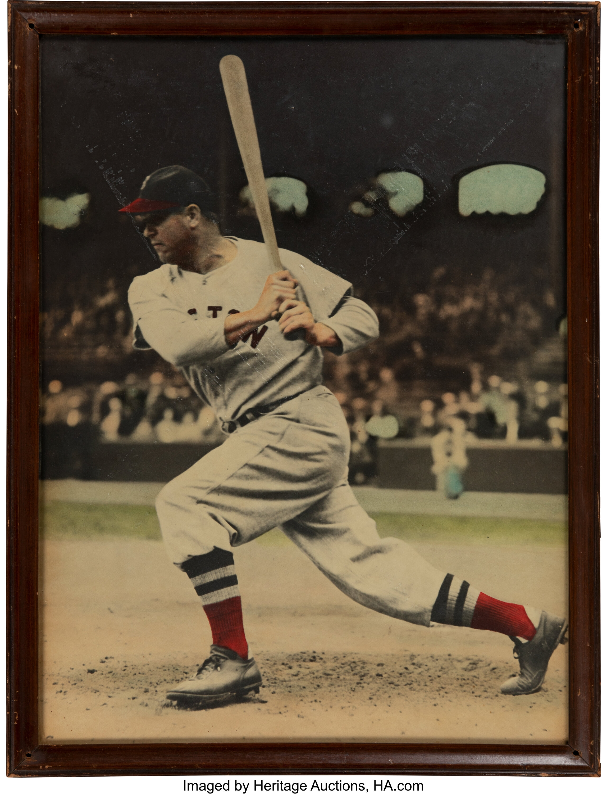 Circa 1959 Jimmie Foxx Oversized Colorized Photograph from "Jimmie ...