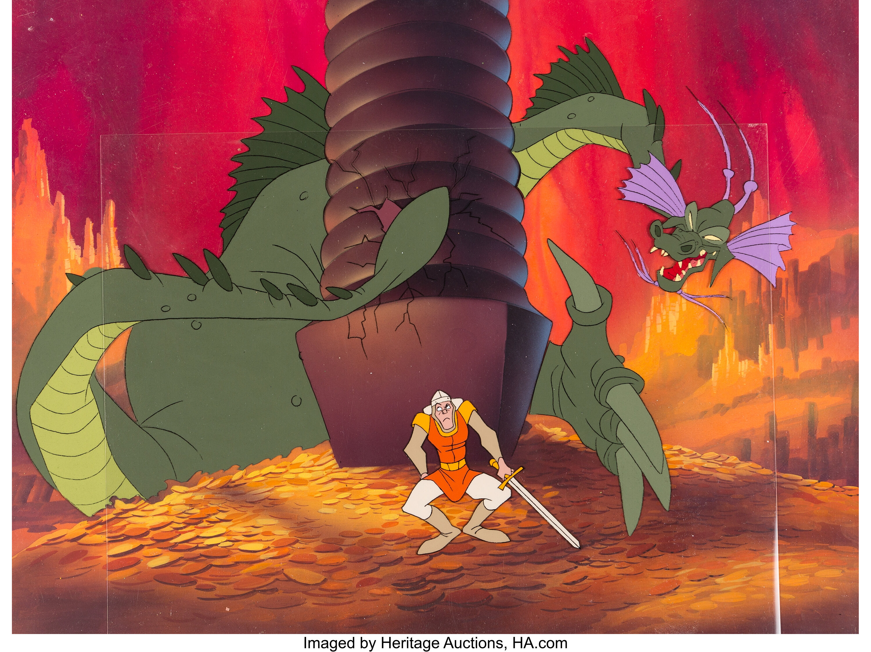 Dragon's Lair Dirk the Daring and Dragon Production and Color Model ...