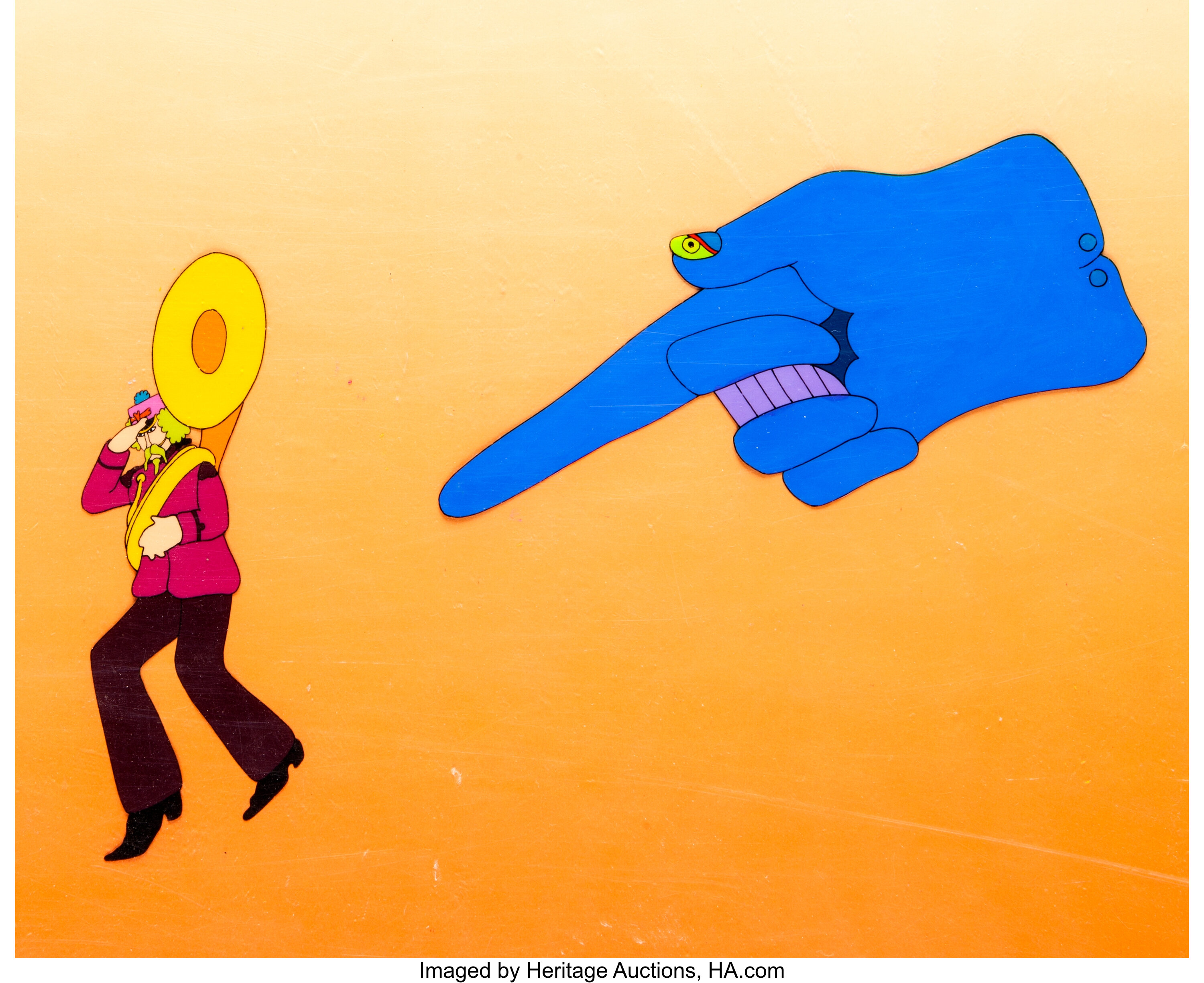 The Beatles Yellow Submarine George and the Flying Glove Production ...