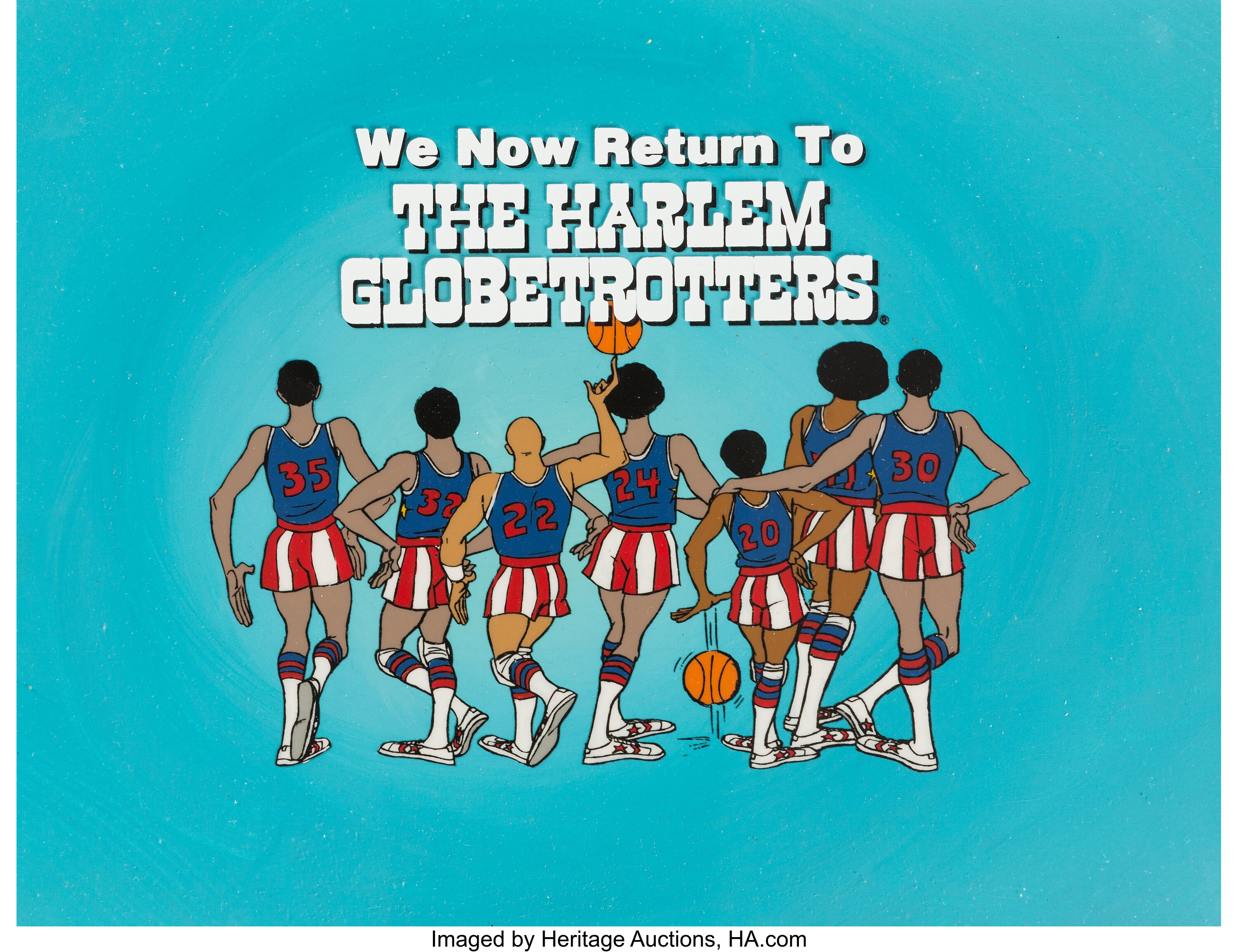 The Harlem Globetrotters Bumper Card (Hanna-Barbera, 1970).... | Lot ...