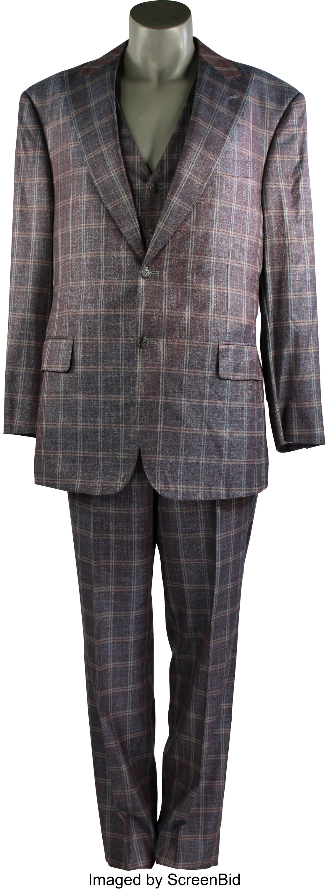 Spencer's Custom Grey and Purple Plaid ROBERT MATA Designs Suit ...