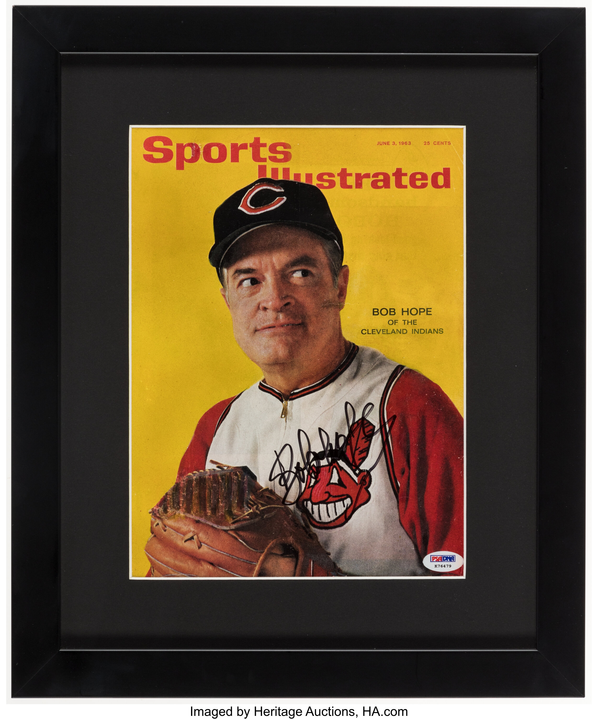 1963 Bob Hope Signed & Framed Sports Illustrated Cover Photograph ...