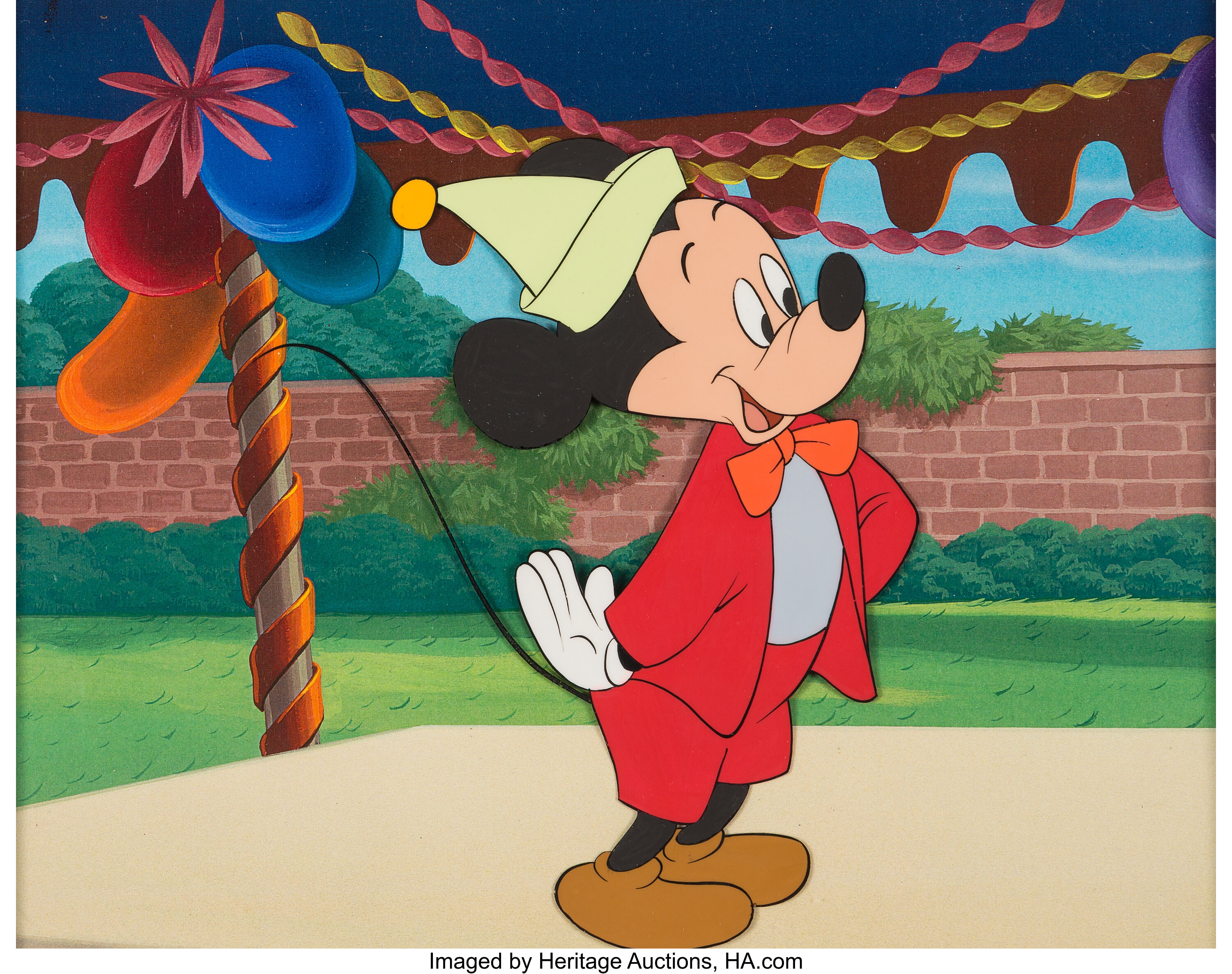 Pluto's Party Mickey Mouse Color Model Cel (Walt Disney, 1952 ...