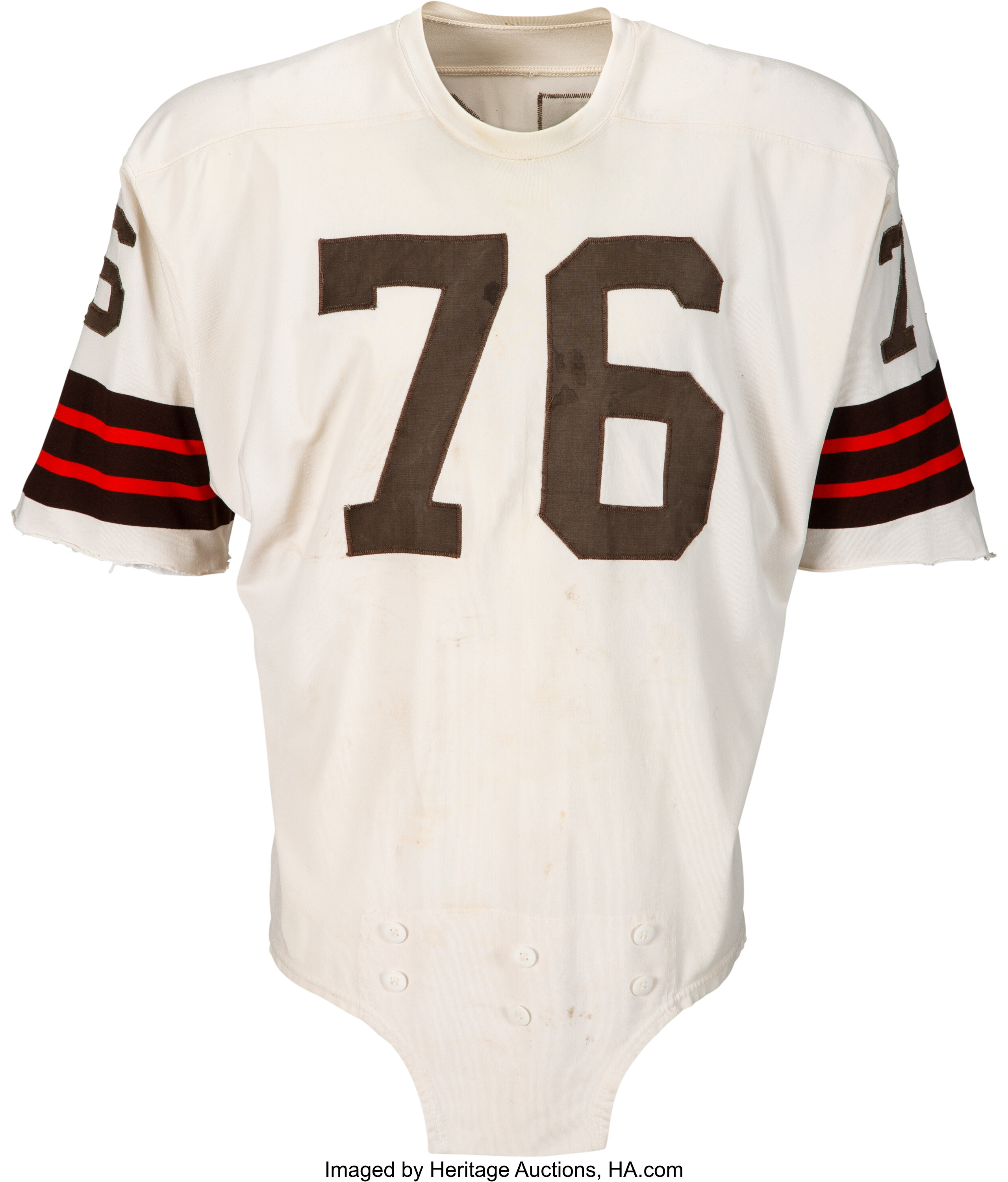 1964 Lou Groza Game Worn Cleveland Browns Jersey.... Football | Lot ...