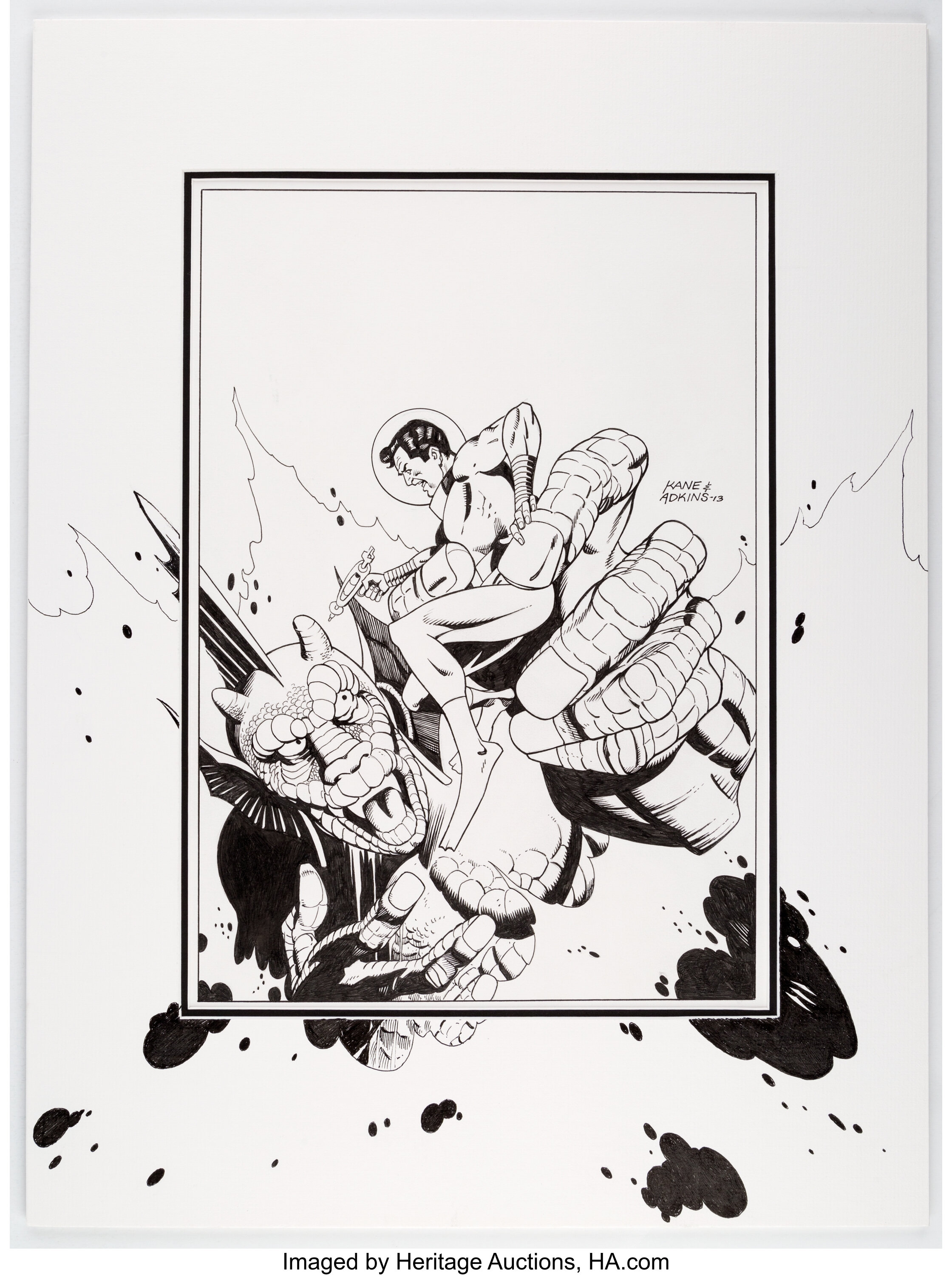 Dan Adkins Science Fiction Illustration Original Art (2013).... | Lot ...