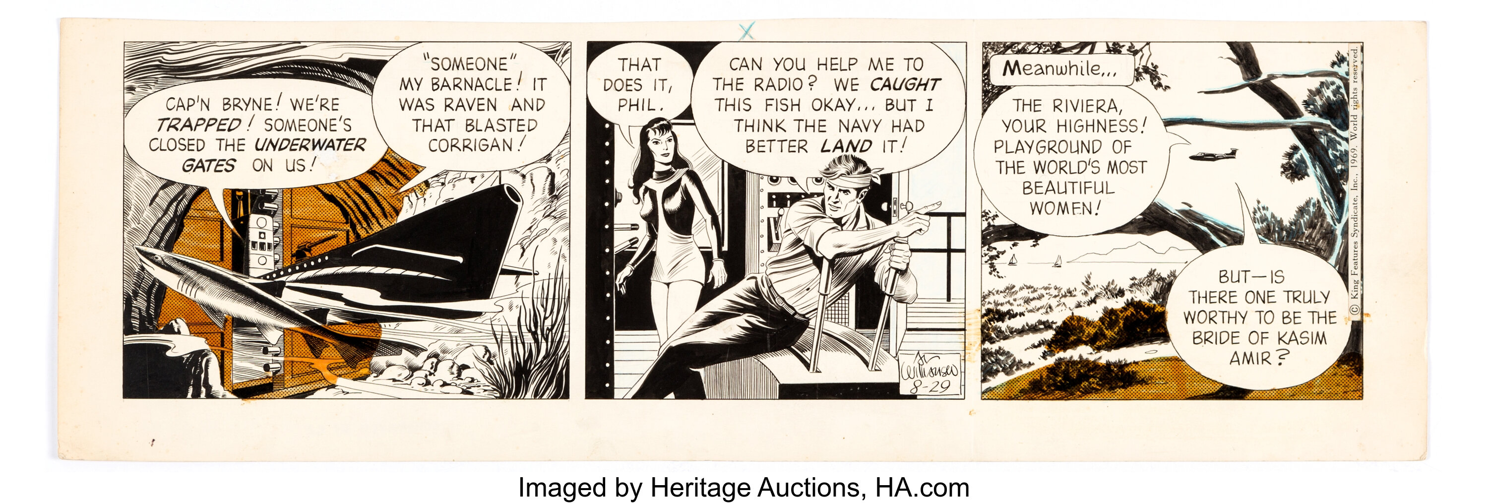 Stanley Pitt (as Al Williamson) Secret Agent Corrigan Daily Comic | Lot ...