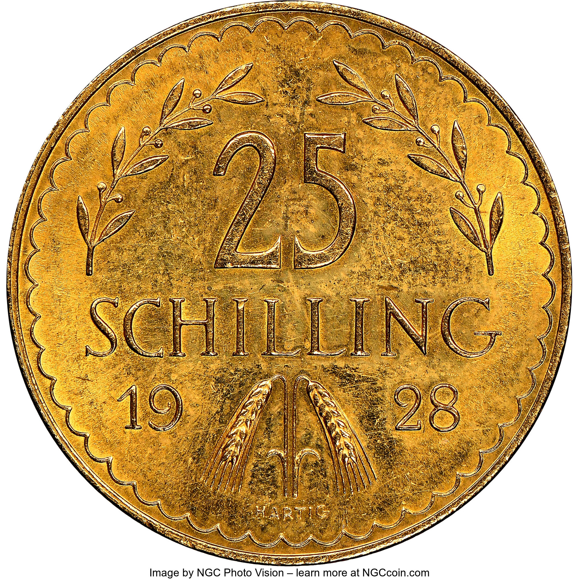 Austria: Republic gold 25 Schilling 1928 MS64 NGC,... Austria | Lot ...