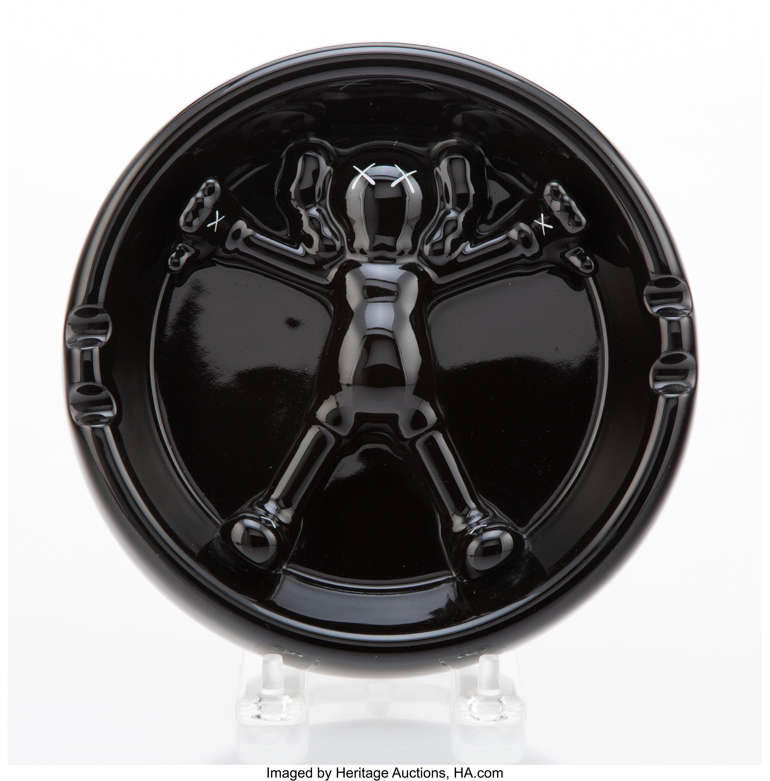 KAWS X Gallery 1950. Original Fake Ashtray (Black), 2008. Ceramic | Lot ...