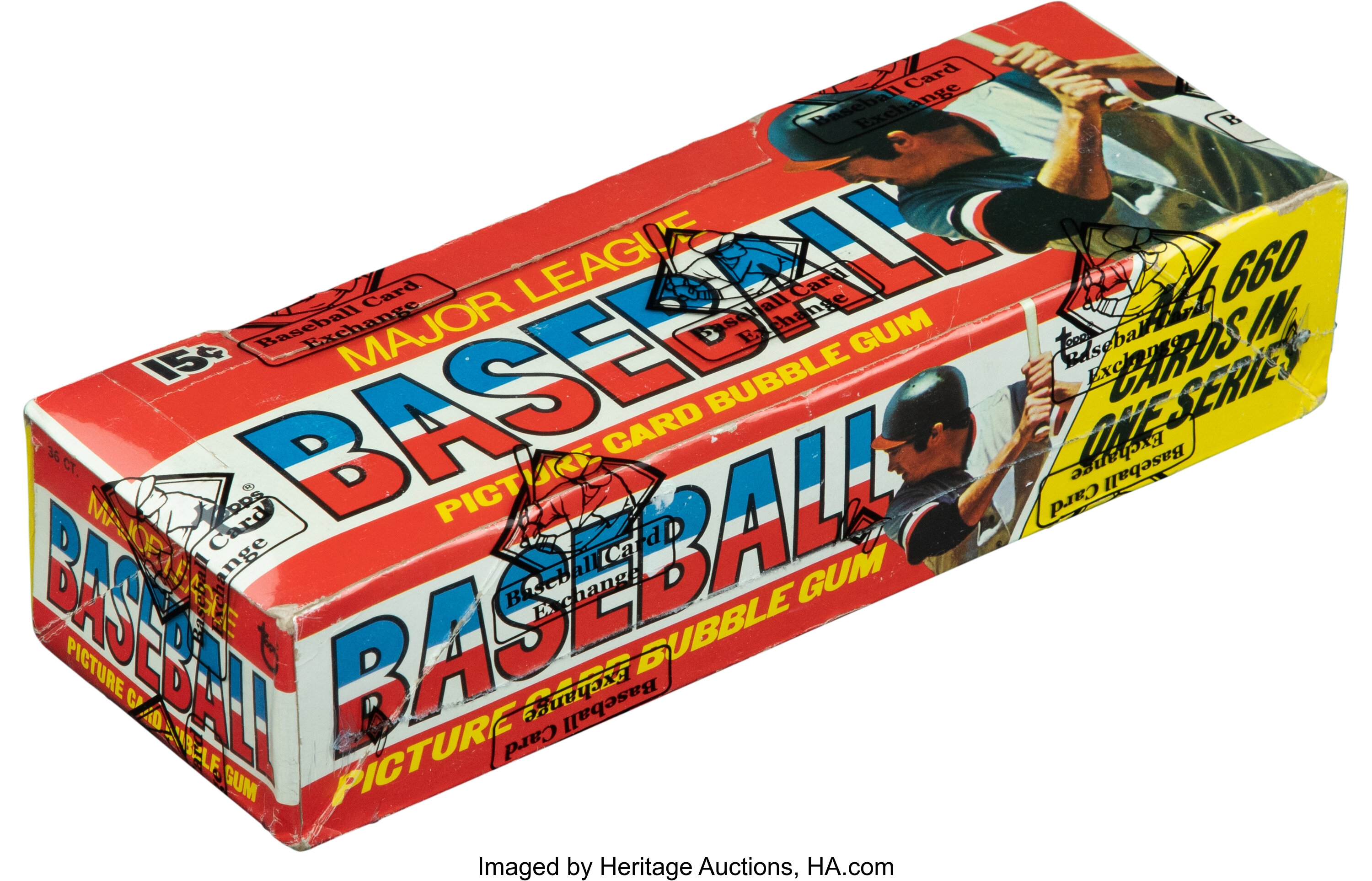 1976 Topps Baseball Wax Box With 36 Unopened Packs. ... Baseball | Lot ...