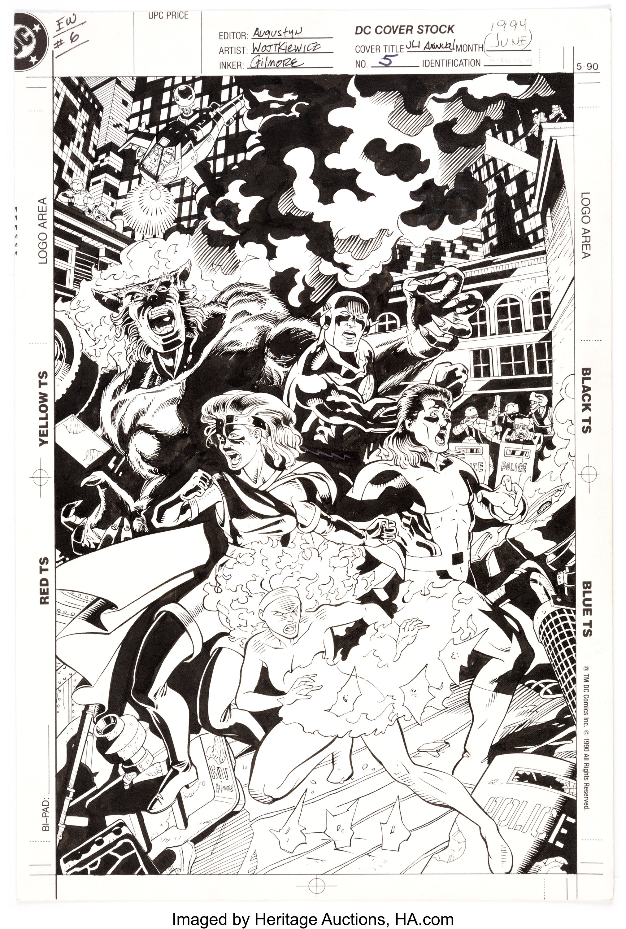 Chuck Wojtkiewicz and Craig Gilmore Justice League International | Lot ...