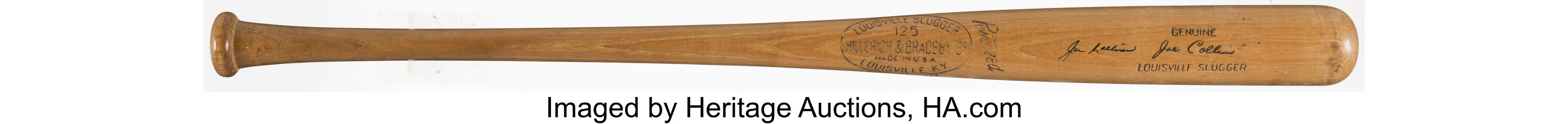 1951 Joe Collins Signed Professional Model Bat. ... Baseball | Lot ...