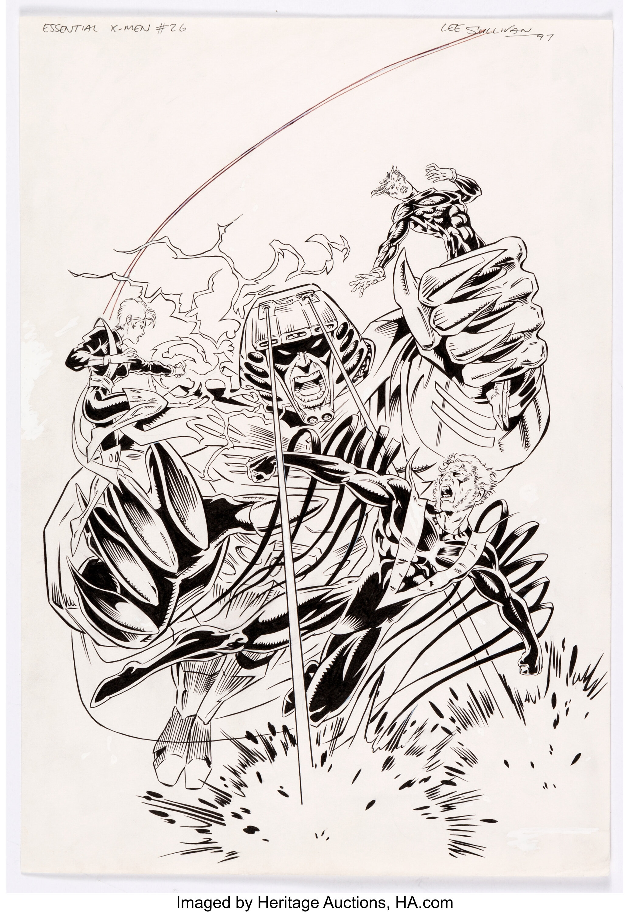 Lee Sullivan Essential X-Men #26 Cover Original Art (Marvel, 1997 ...