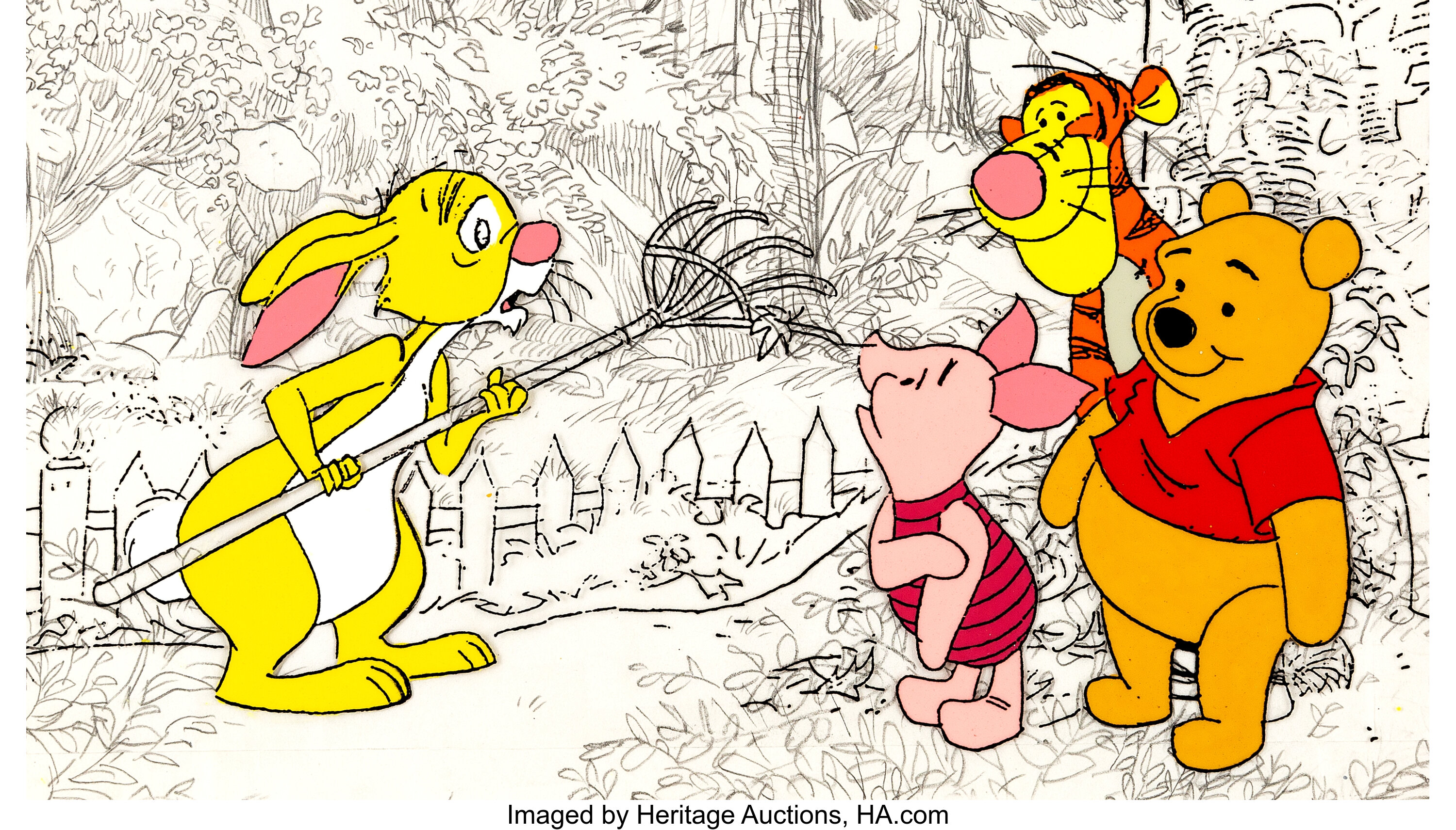Disney Educational Film Winnie the Pooh Cellulo de Production, | Lot ...