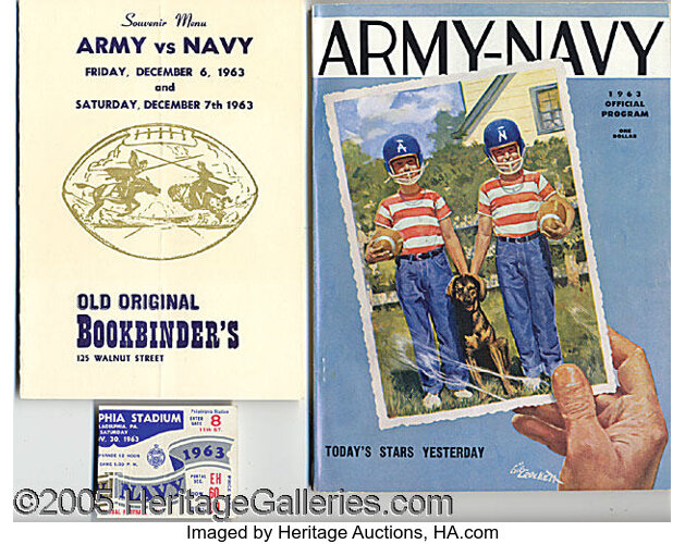 1963 ARMY-NAVY PROGRAM. The tickets remained unchanged - as e... | Lot ...