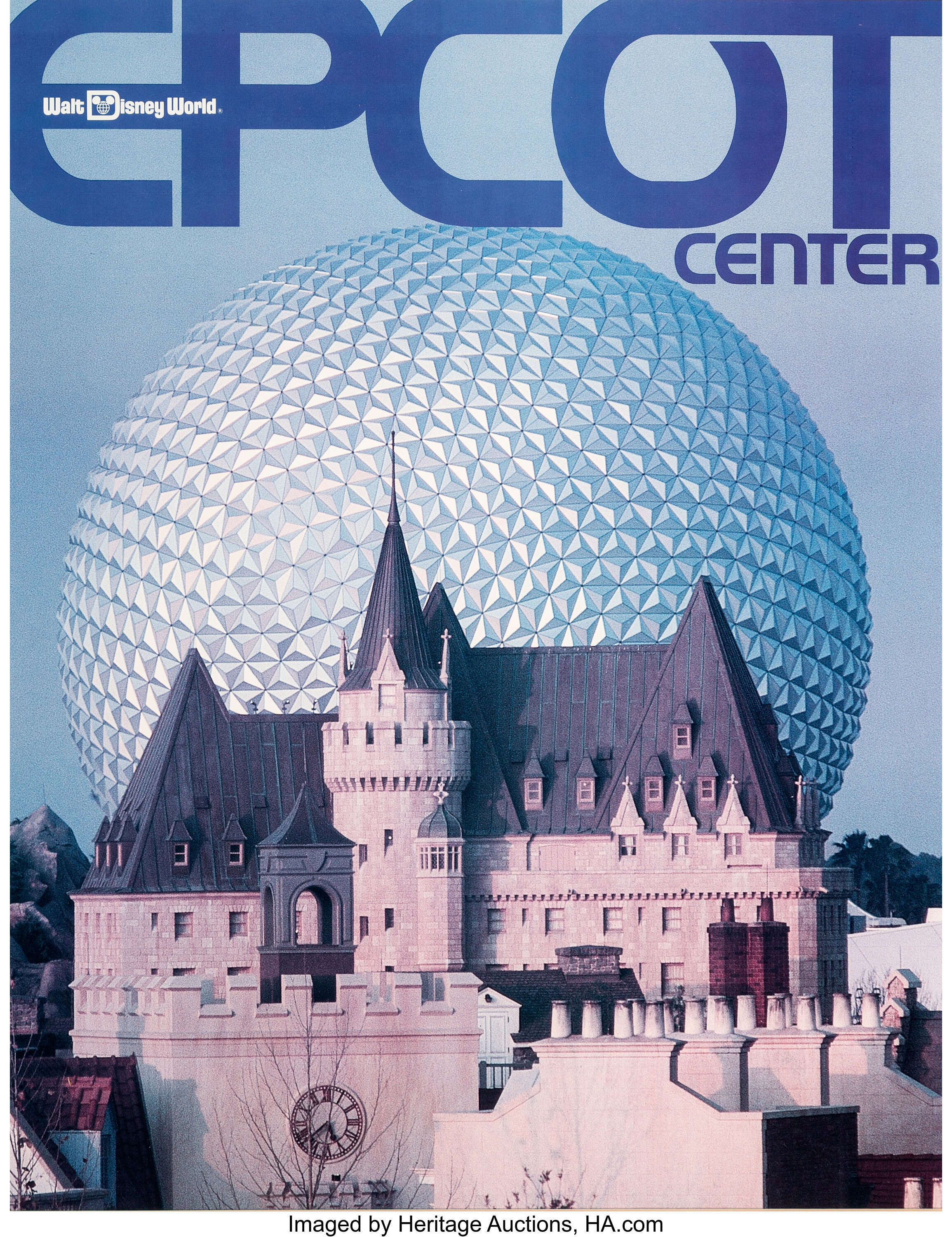 Walt Disney World - EPCOT Early Poster (Walt Disney, c. 1980s ...