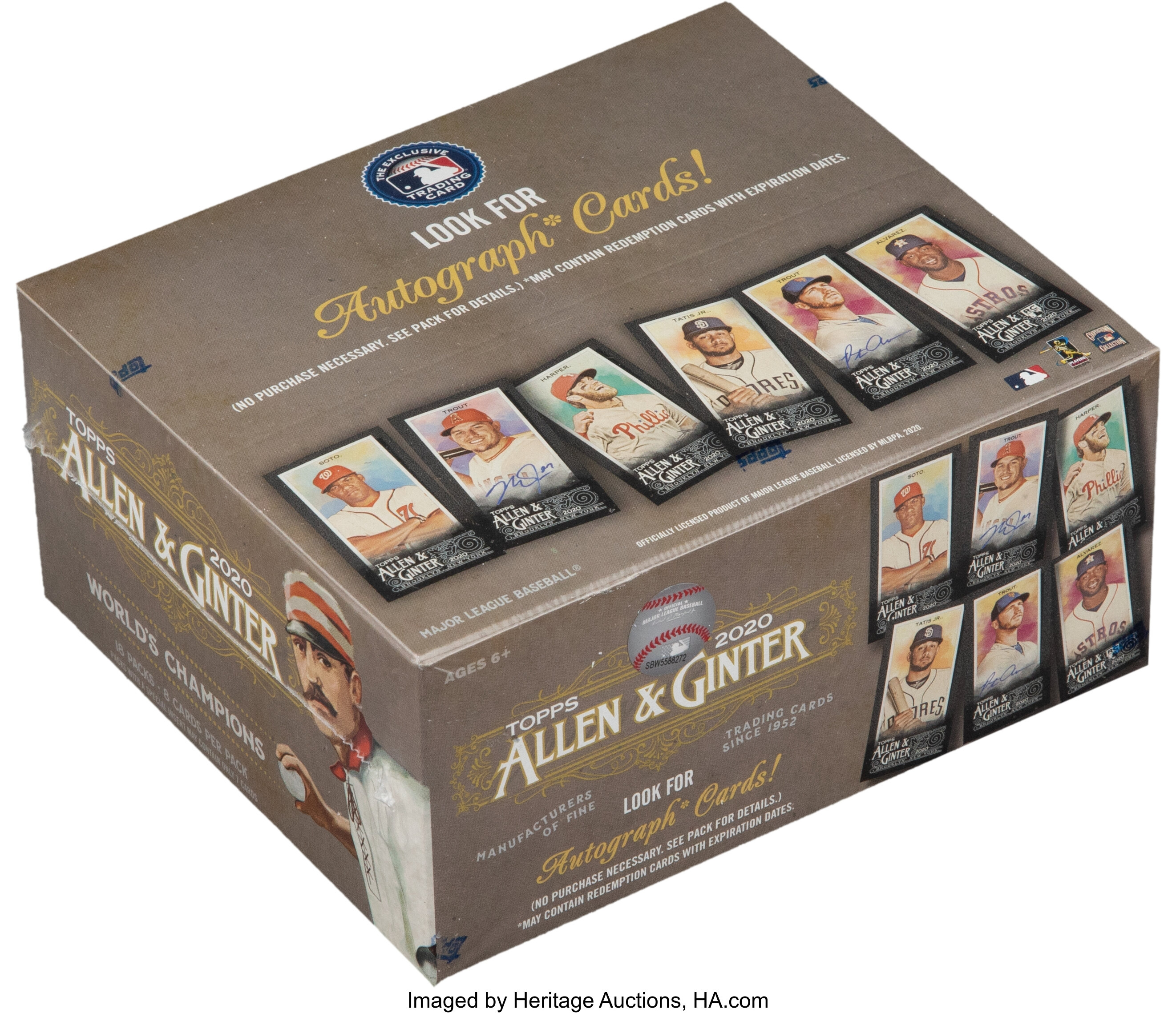 2020 Topps "Allen & Ginter" Factory Sealed Box with 18 Packs. ... | Lot ...