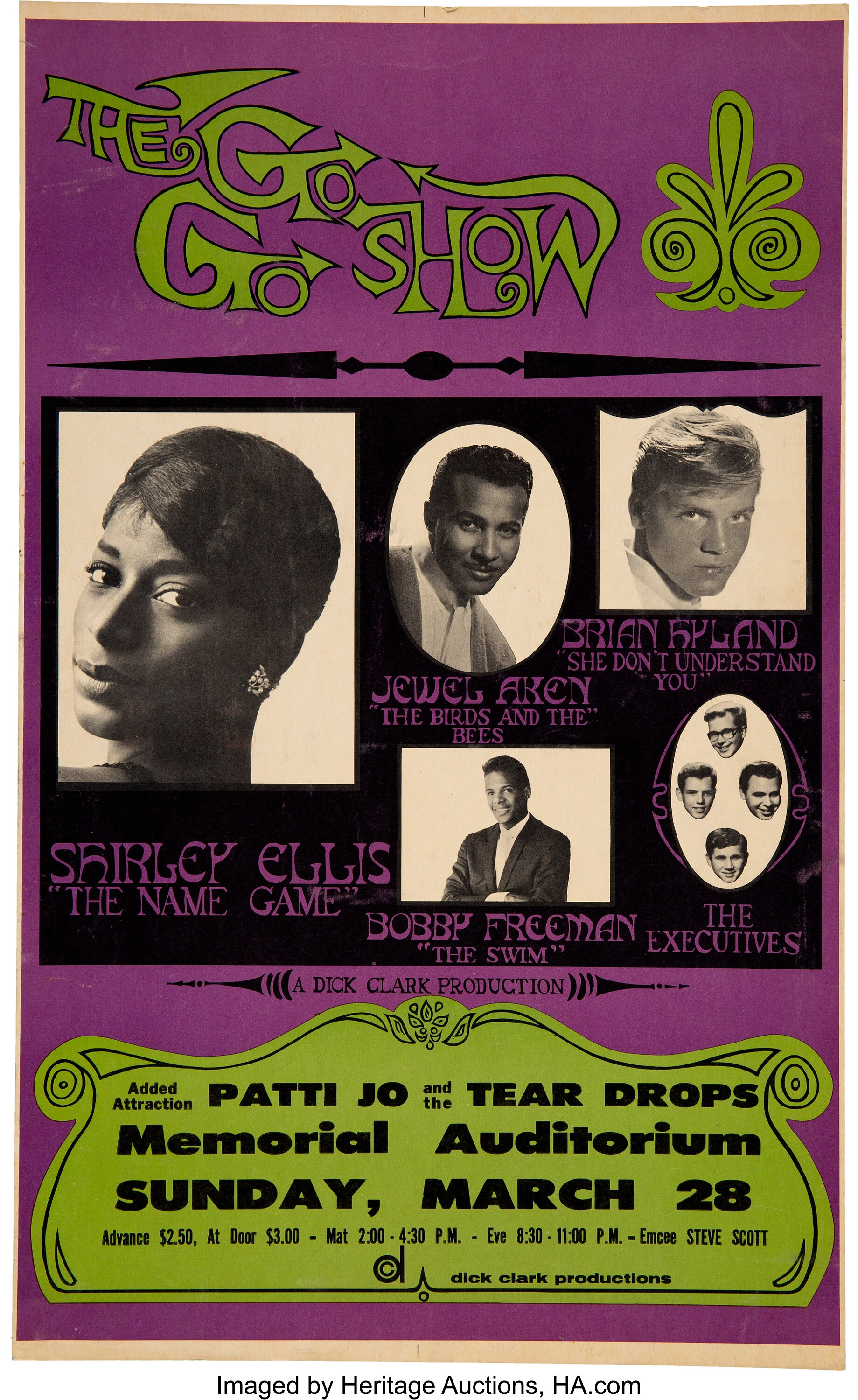 Shirley Ellis "The Name Game" 1965 Colorado Springs, CO Concert | Lot ...
