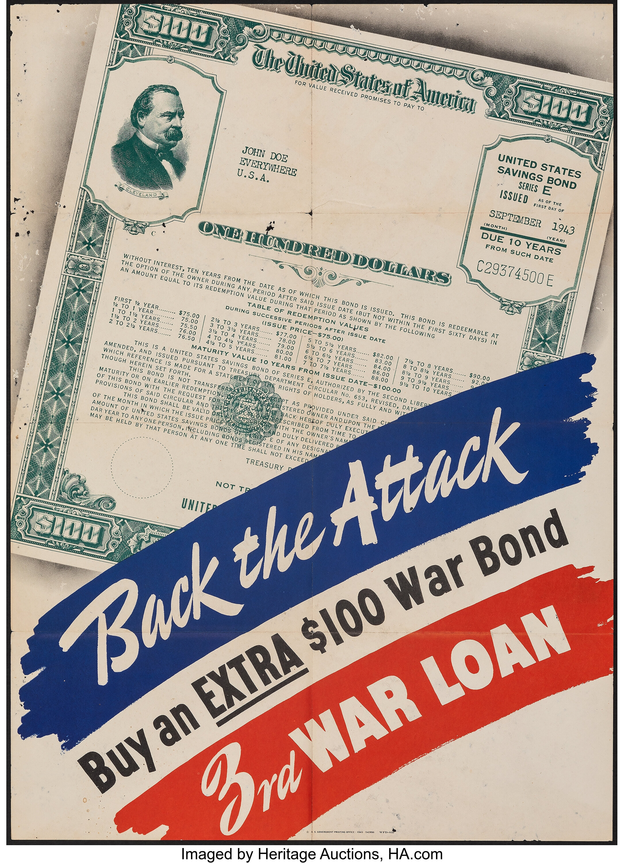 World War II Propaganda (U.S. Government Printing Office, 1943). | Lot ...