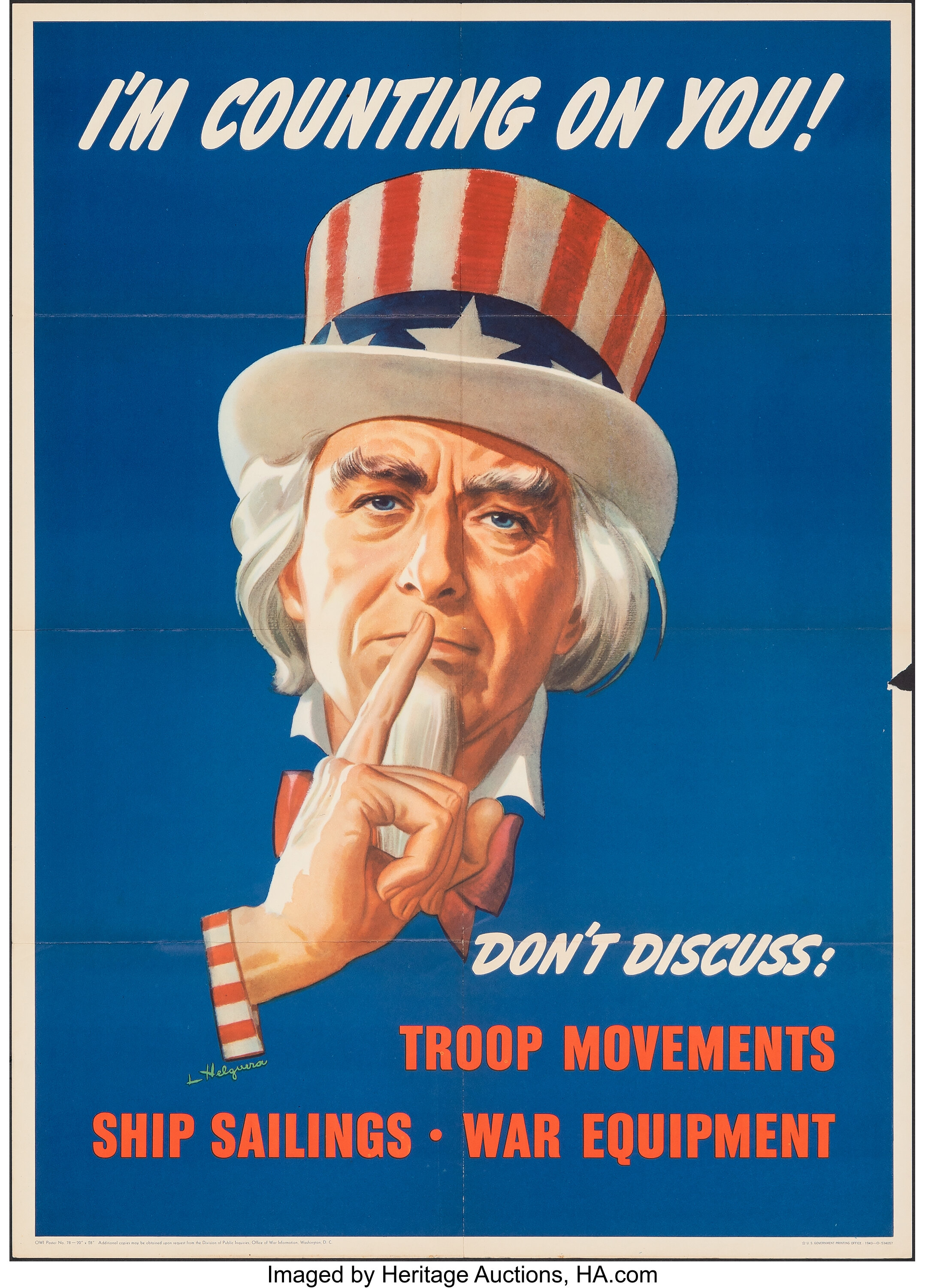 World War II Propaganda (U.S. Government Printing Office, 1943). | Lot ...