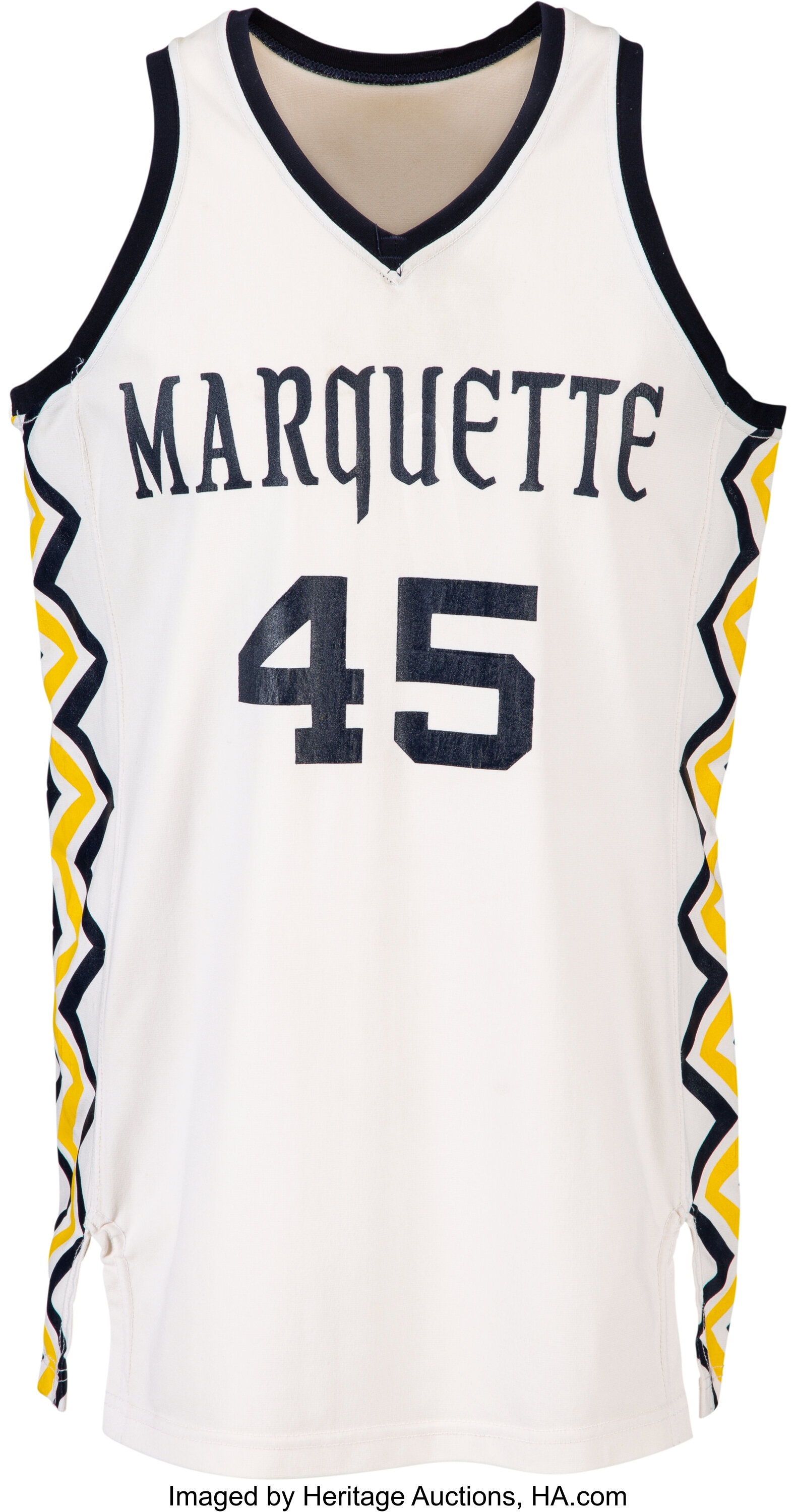 1973-74 Jerry Homan Game Worn Marquette Warriors Jersey from The | Lot ...