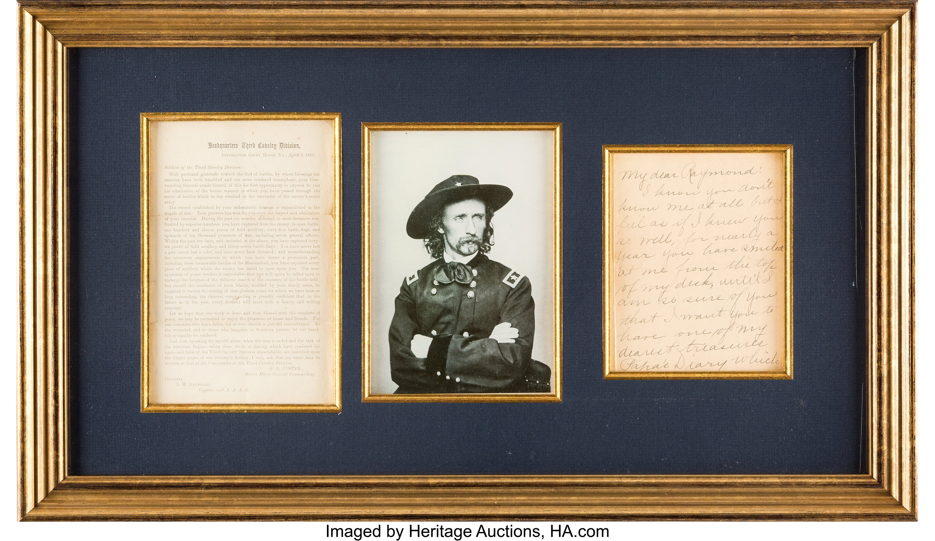 George Armstrong Custer: Congratulatory Message to the Troops After ...