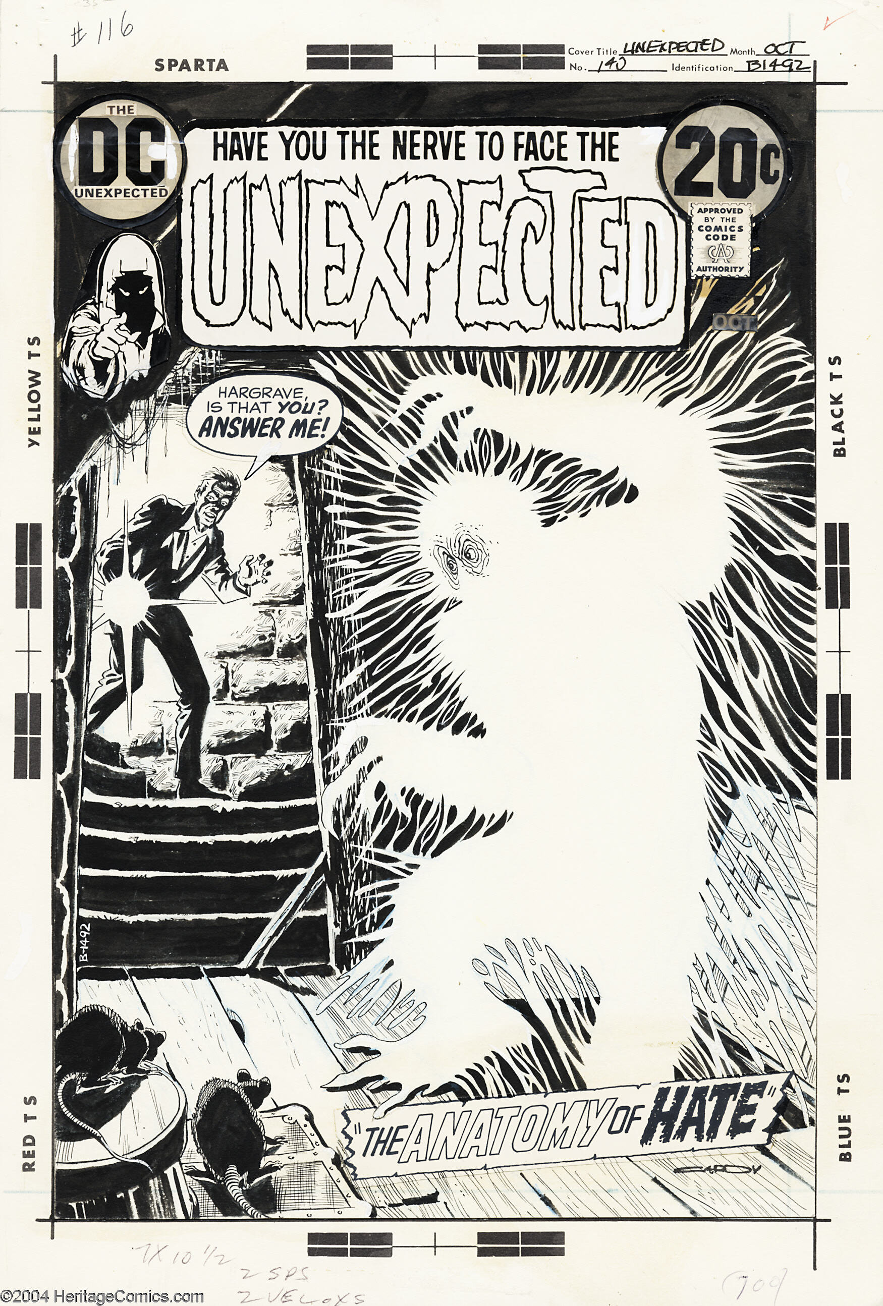 Nick Cardy - Original Cover Art for The Unexpected #140 (DC, 1972 ...