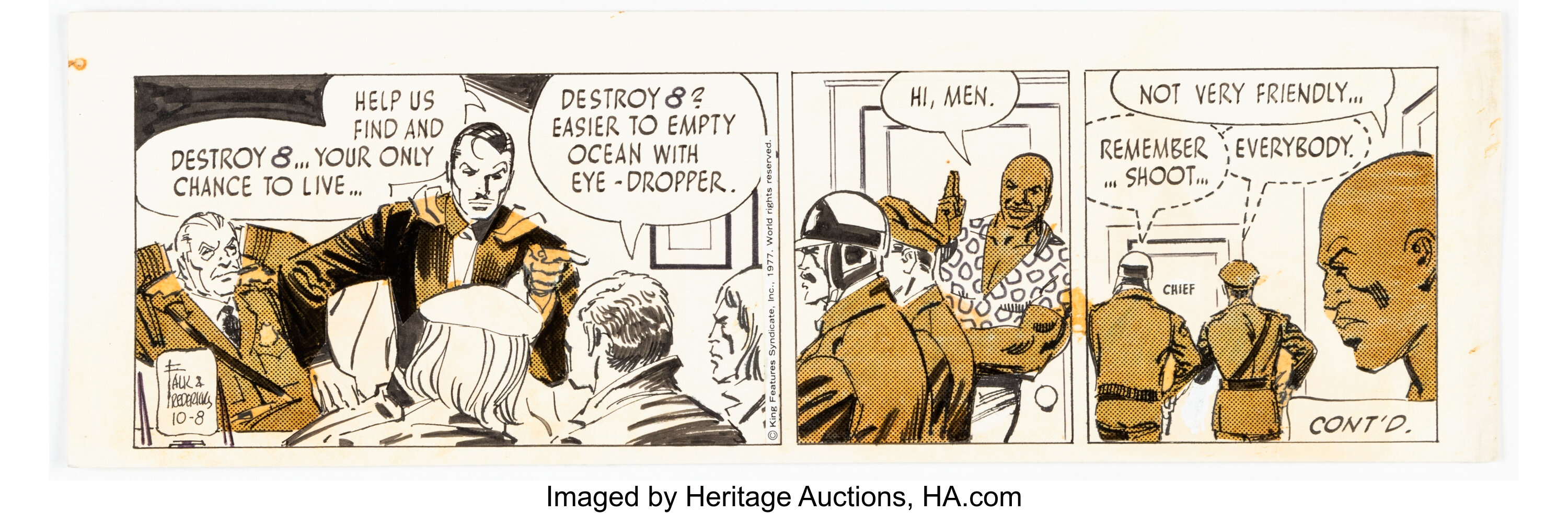 Fred Fredericks Mandrake the Magician Daily Comic Strip Original | Lot ...