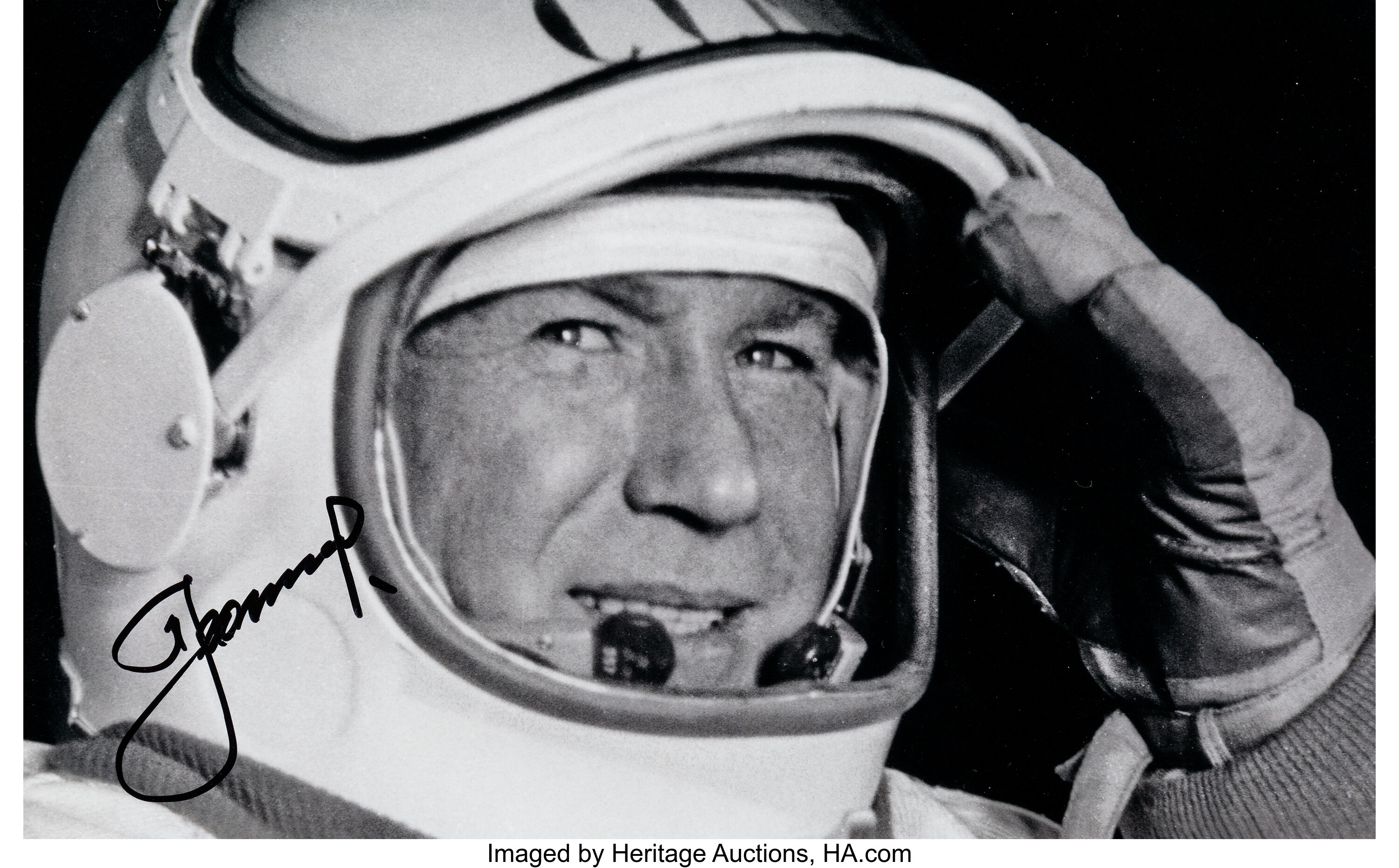 Alexei Leonov Signed Spacesuit Portrait Photo.... Space Exploration ...