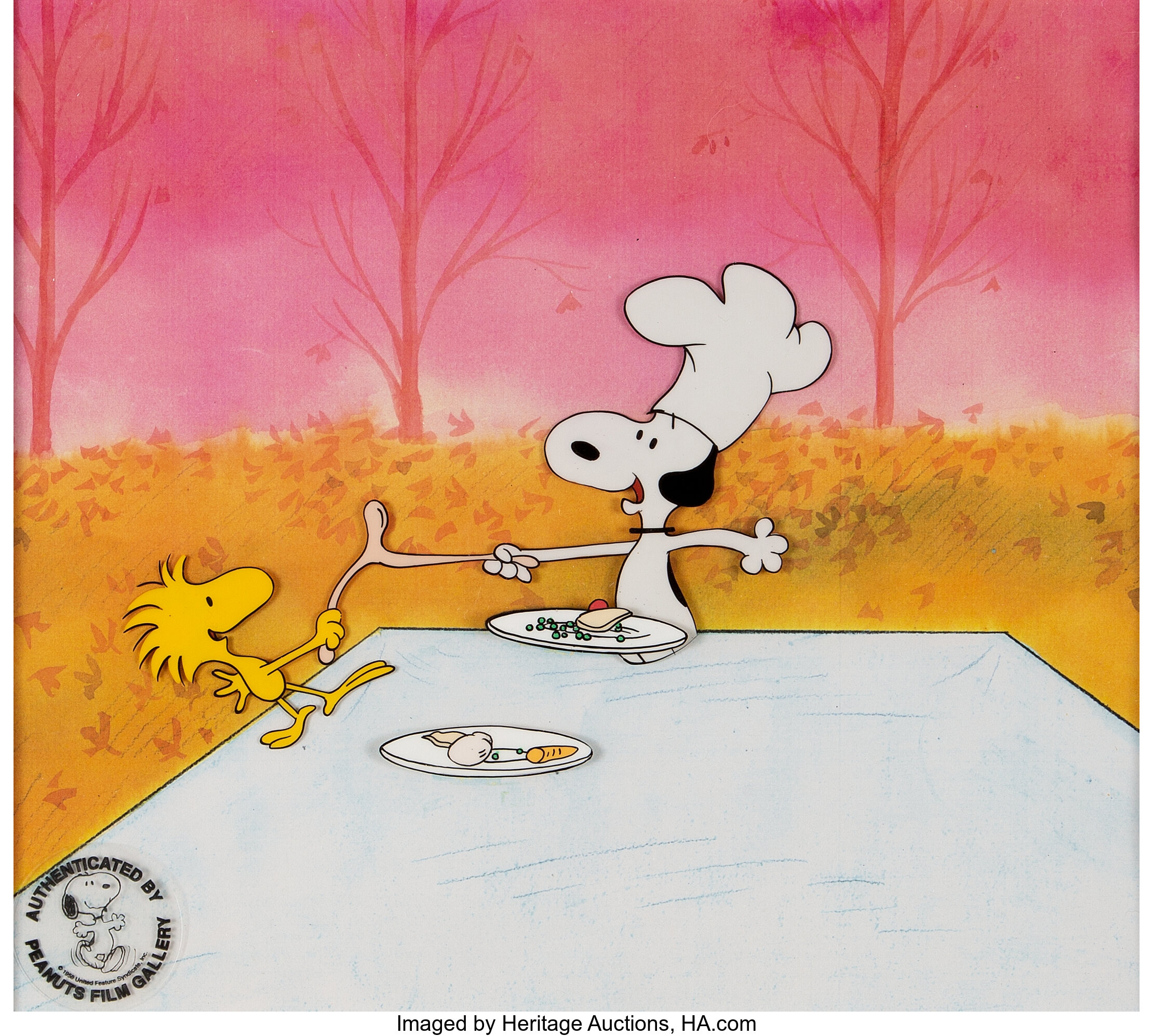 Peanuts A Charlie Brown Thanksgiving Snoopy and Woodstock | Lot #17250 ...