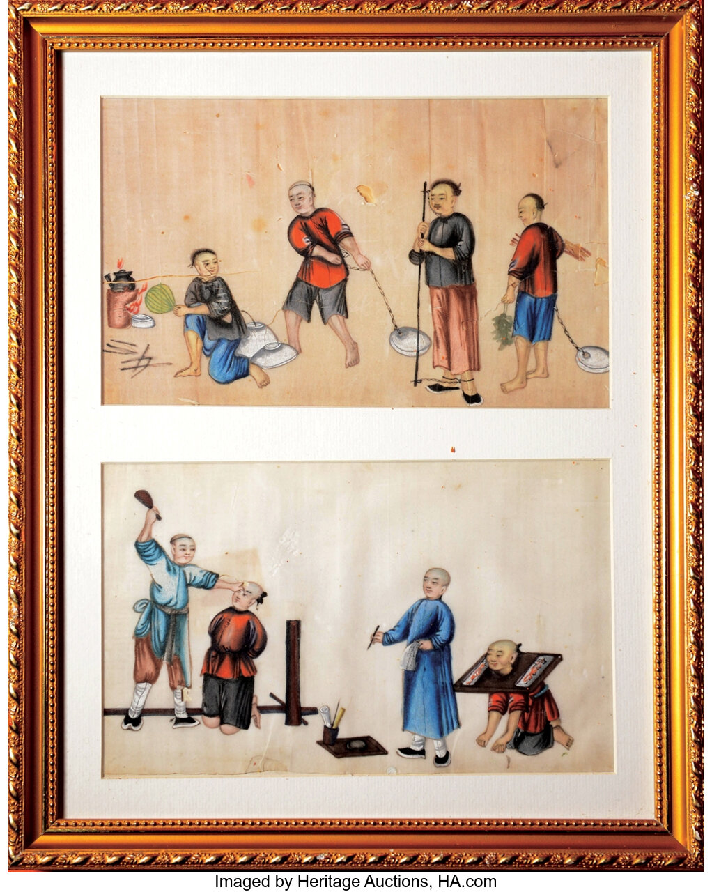 Asian (2) framed illustrations.... Movie/TV Memorabilia | Lot #1922 ...