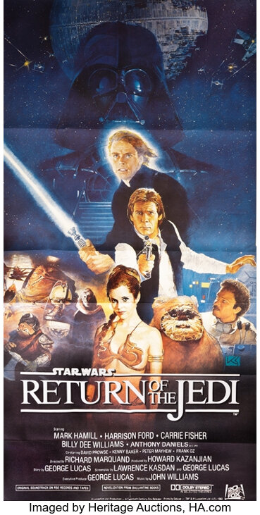Star Wars: Episode VI - Return of the Jedi 3-sheet poster. ... | Lot ...