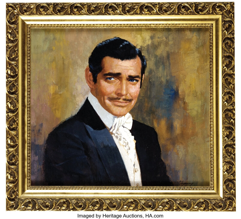 Clark Gable as "Rhett Butler" original painting by Howard Terpning ...
