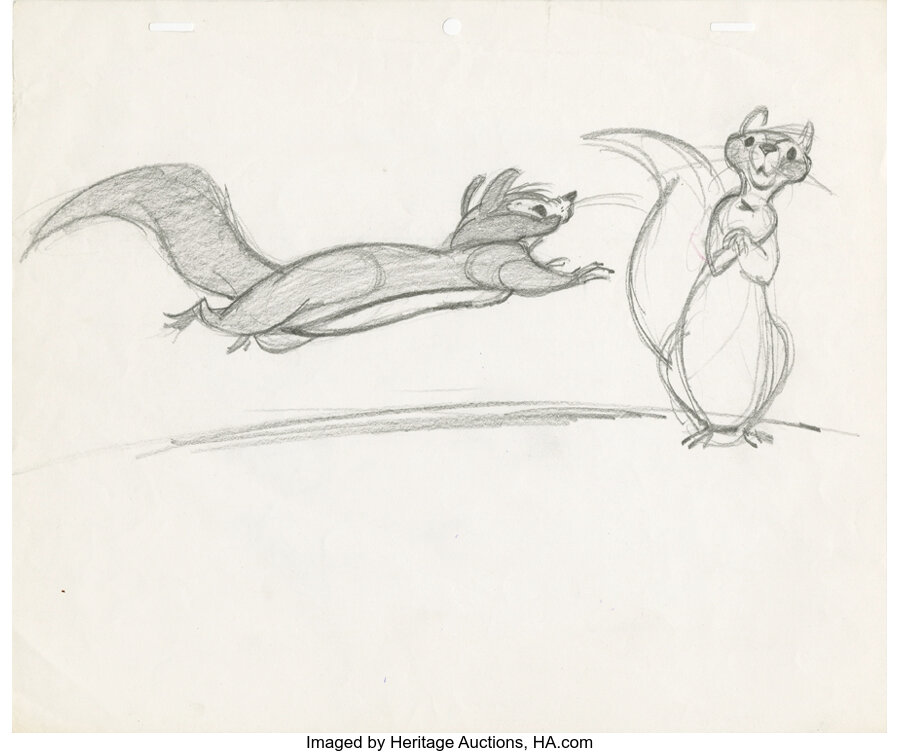 Chuck Jones original model drawing from Rikki-Tikki-Tavi. ... | Lot ...