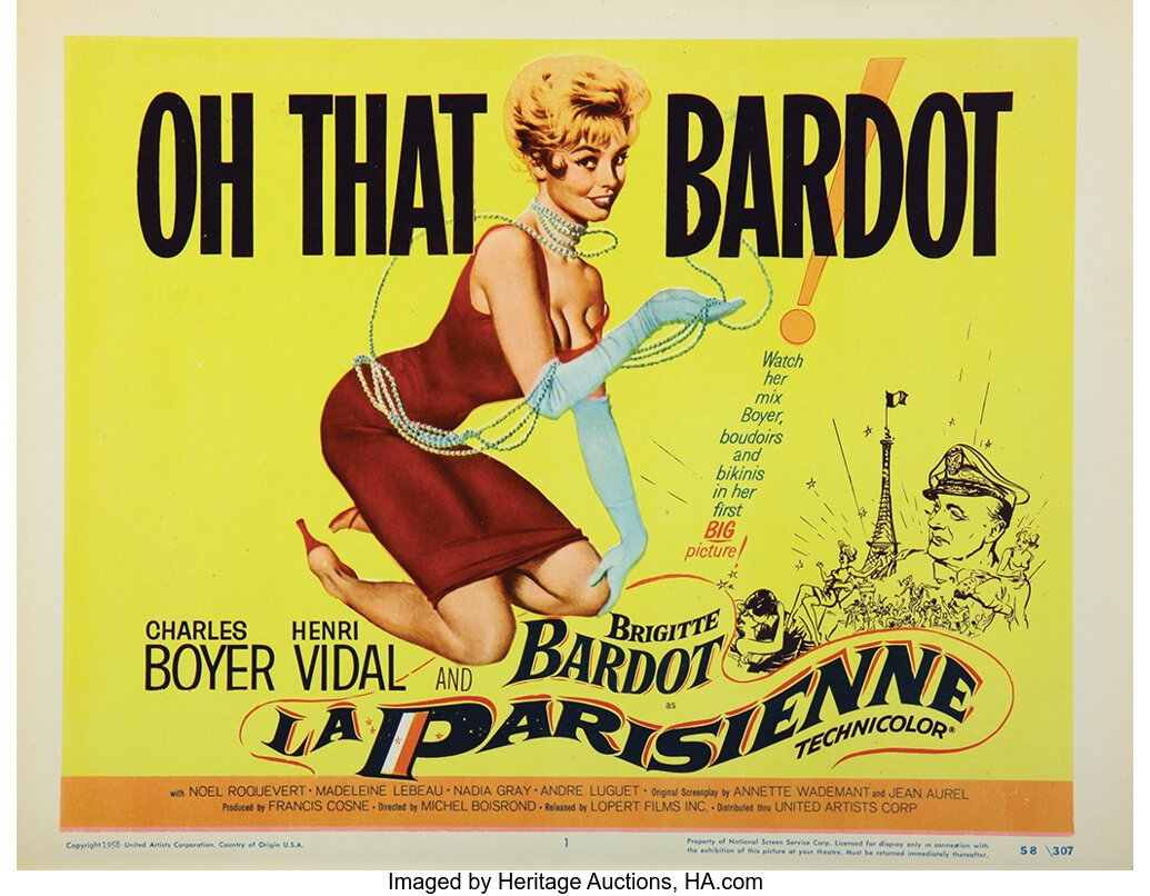 Brigitte Bardot (31) lobby cards and (1) poster from 9 films ...