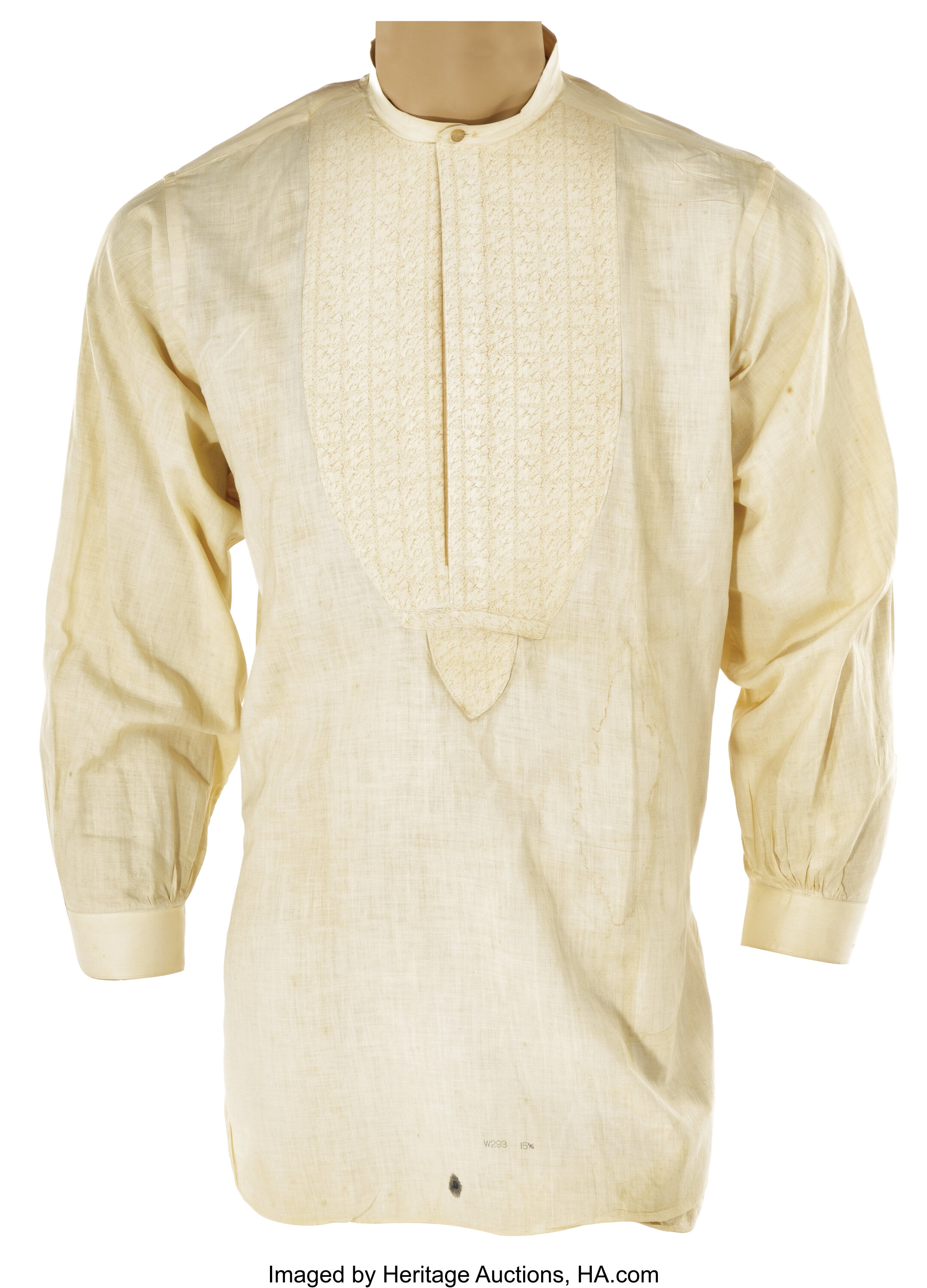 Ronald Reagan "Drake McHugh" ivory shirt designed by Orry-Kelly from ...